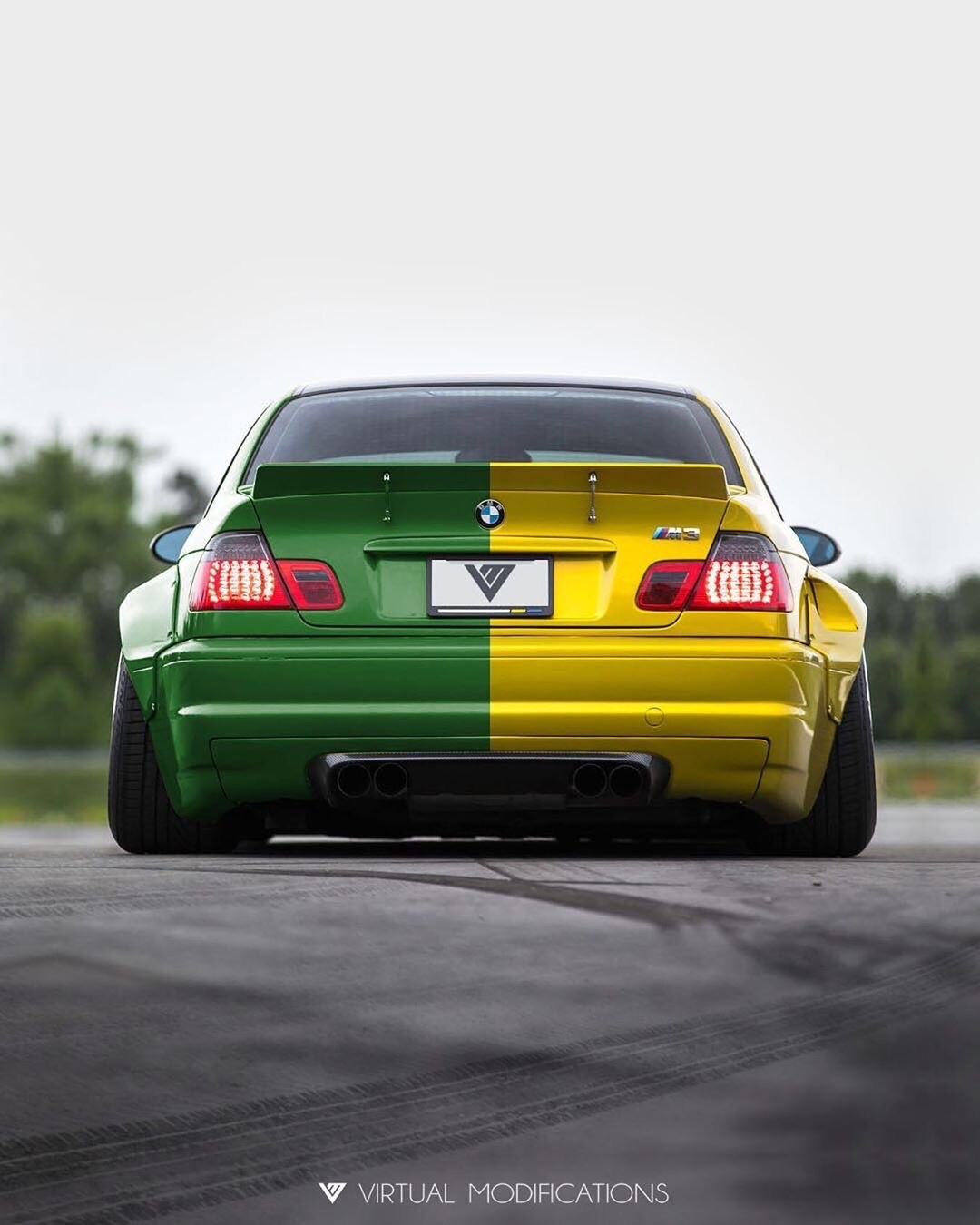 ArtStation - Virtual Modifications - BMW M3 Half Wrap
