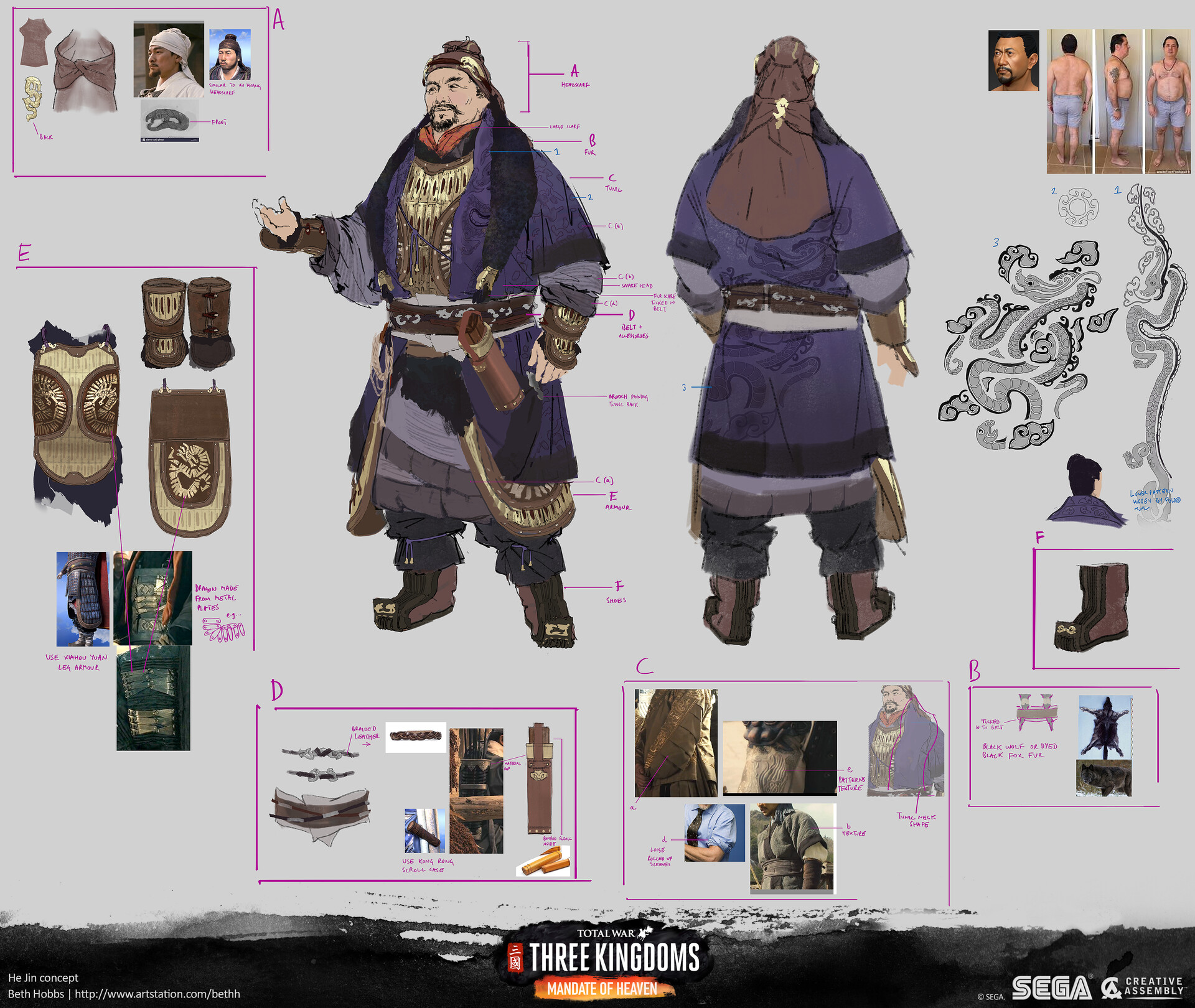 ArtStation - Total War: Three Kingdoms - He Jin