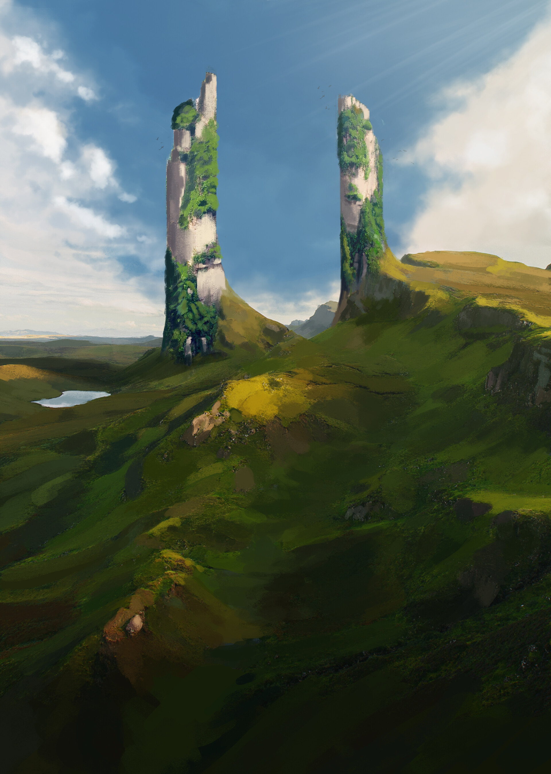 ArtStation - Strange mountains