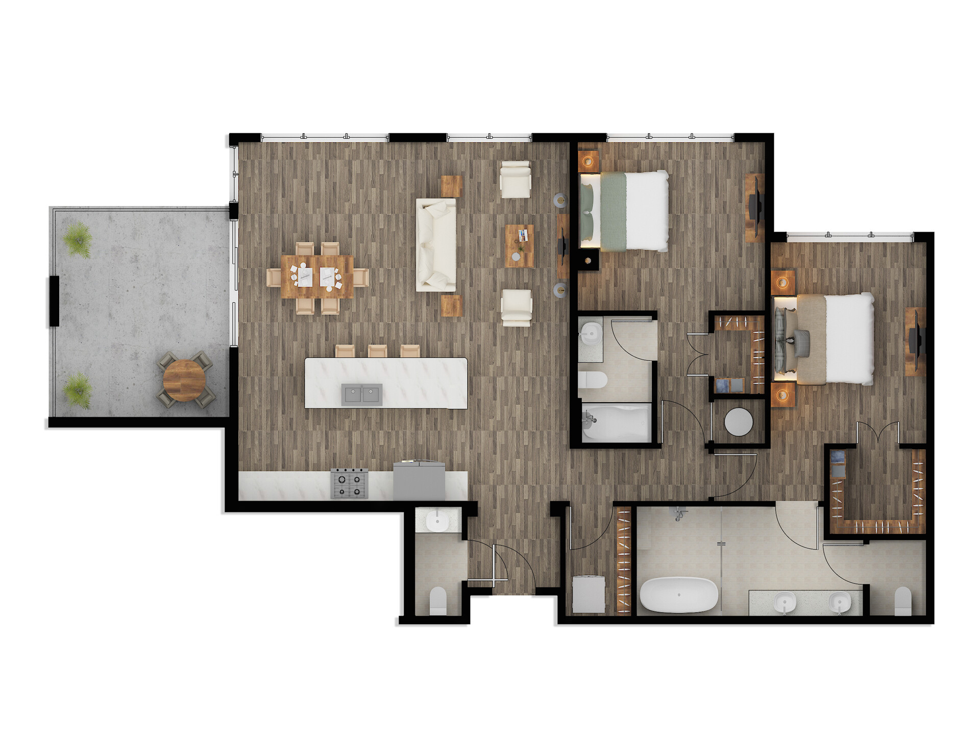 JMSD Consultant - Color Floor Plan Rendering Services