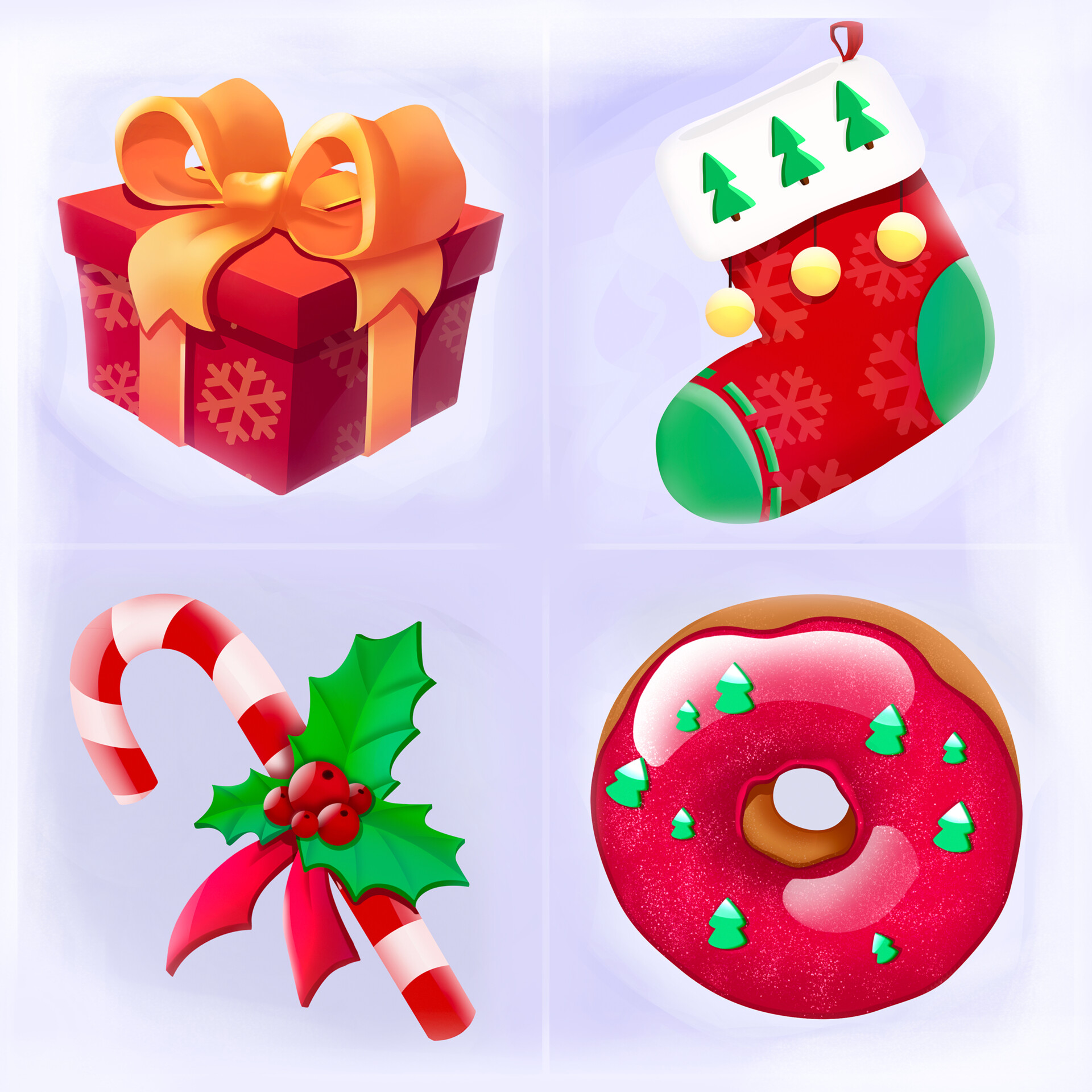ArtStation - Christmas icons