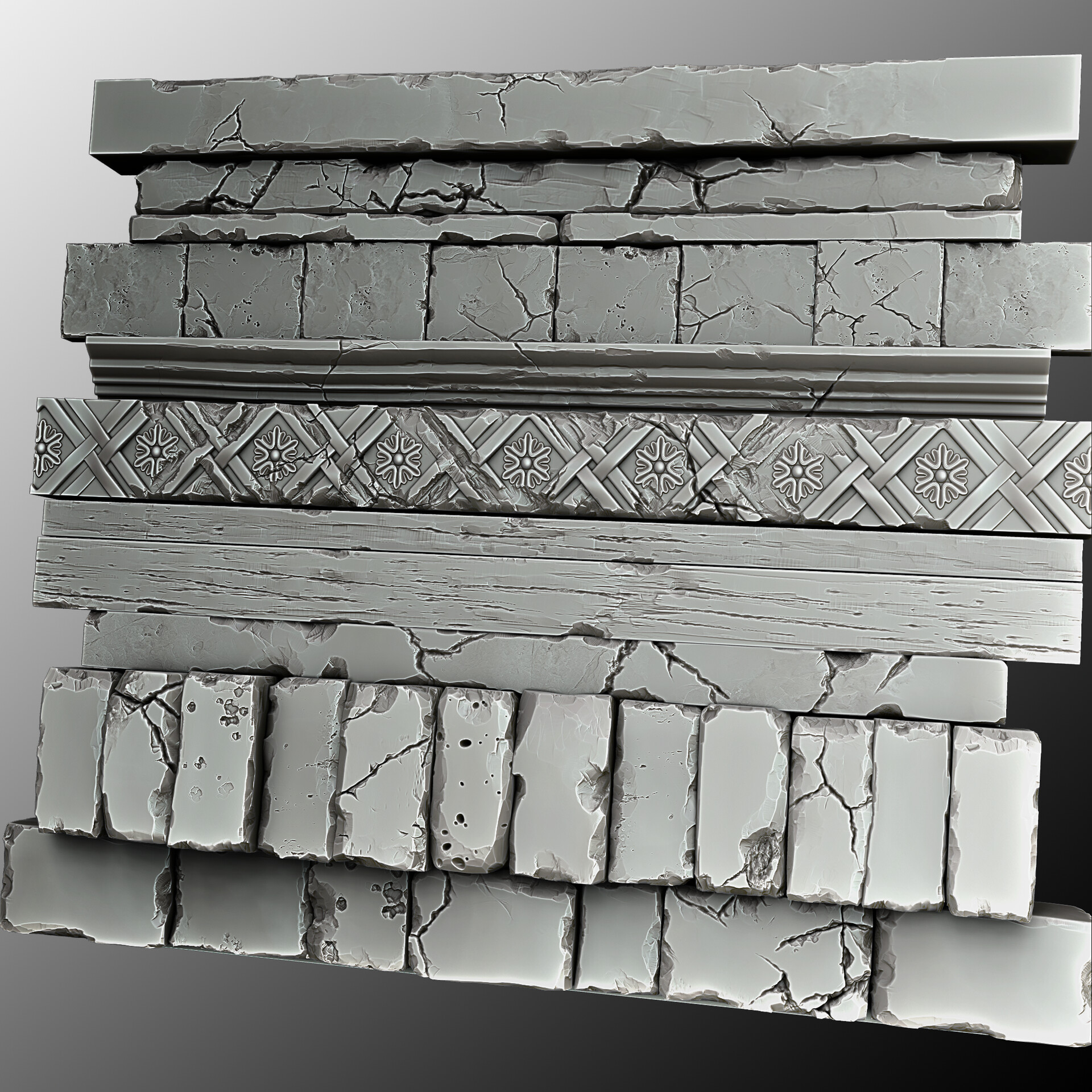 ArtStation - Zbrush Sculpting Trimsheets