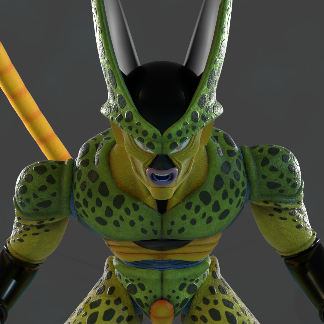 Donald Hebel - DBZ Cell Fan Art - All 3 forms