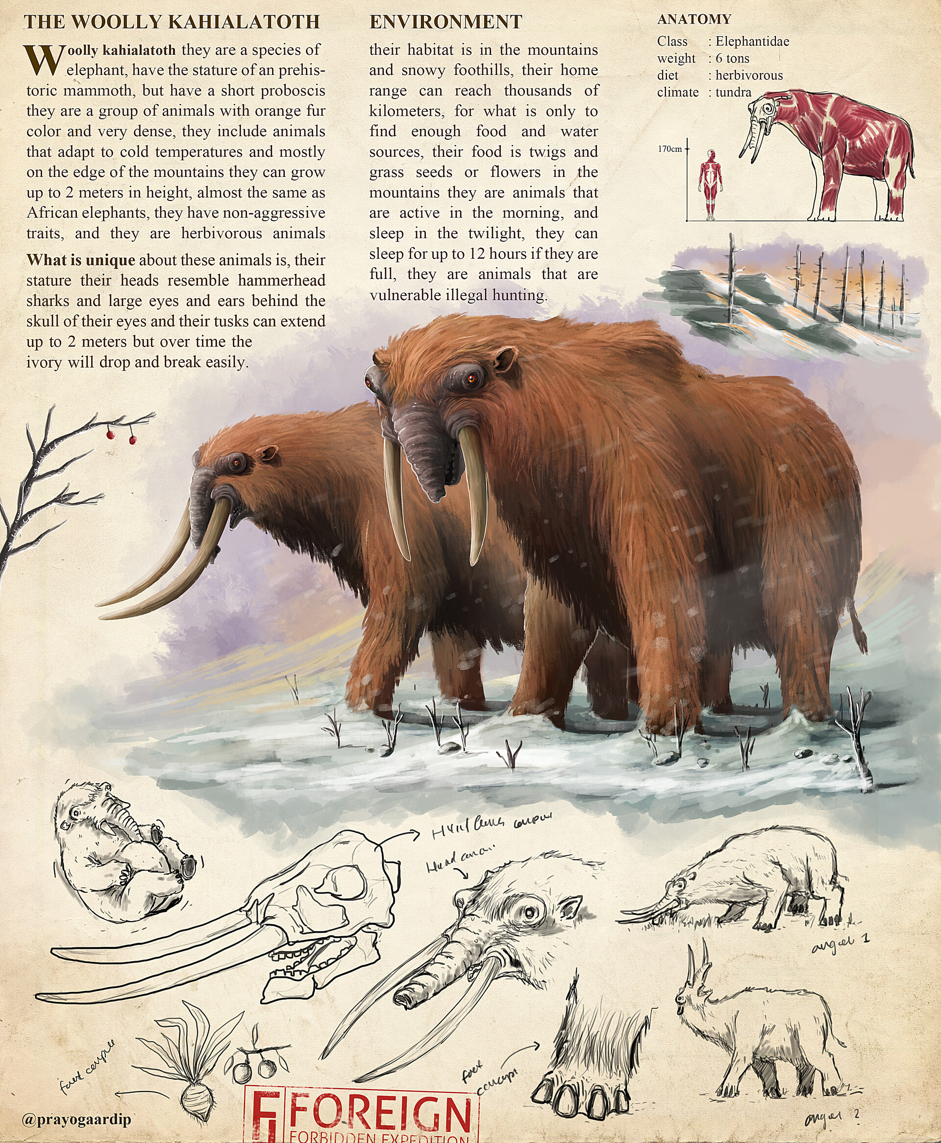 ArtStation - woolly mammoth