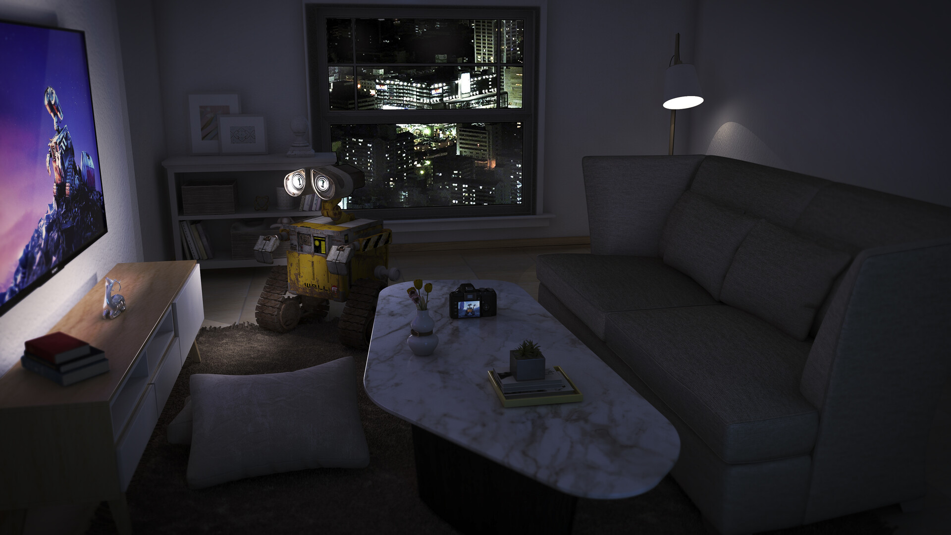 ArtStation - wall-e watching wall-e