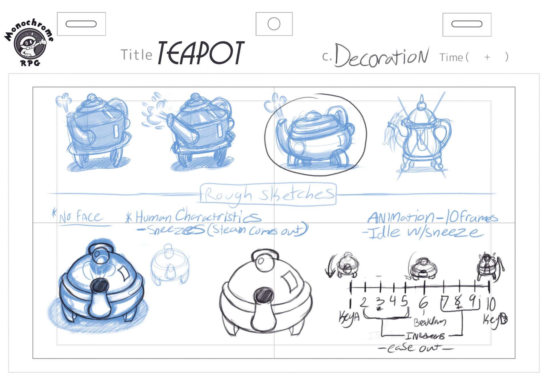 Marcus Dennis - MonoChromeRPG Visual Development