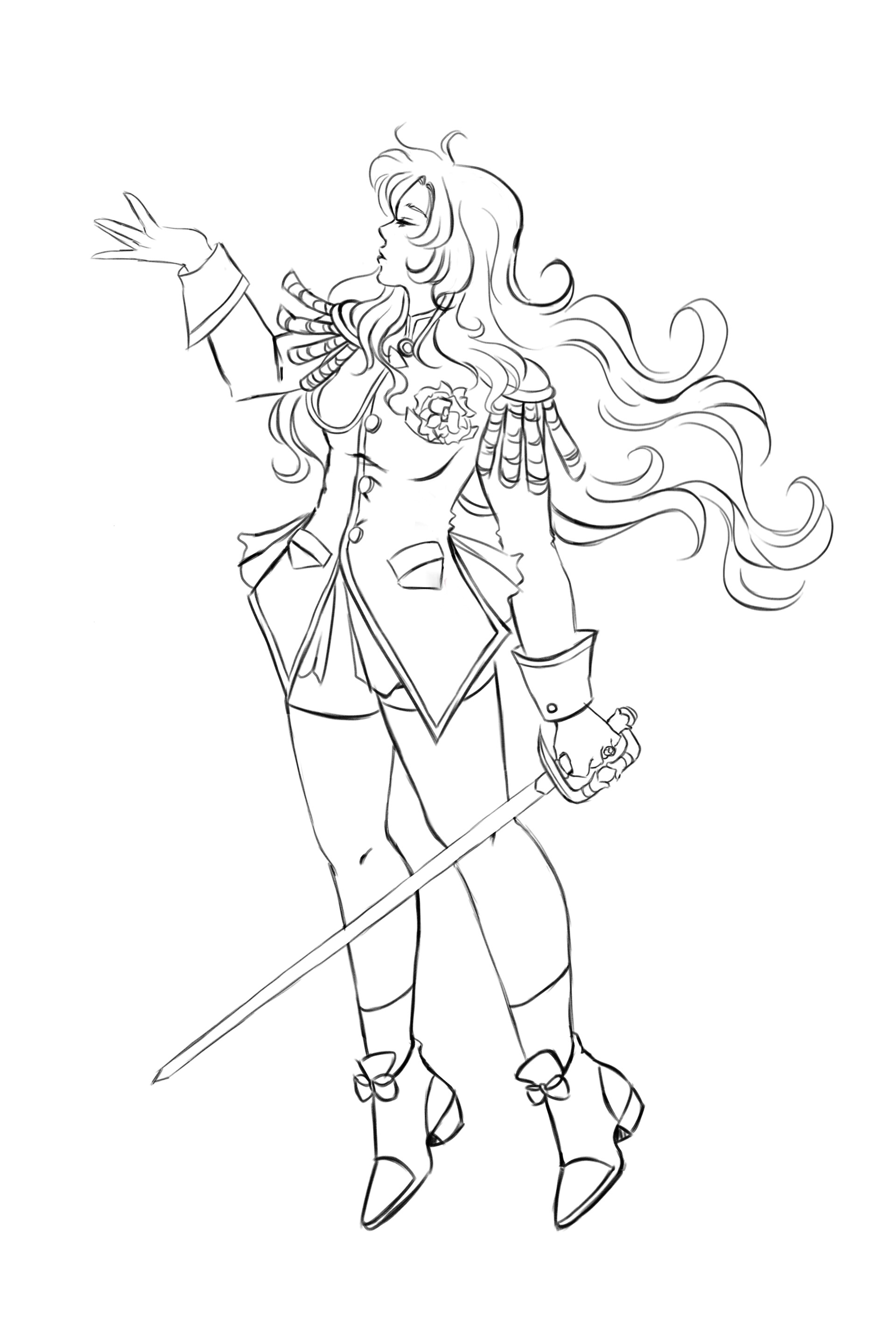utena coloring pages