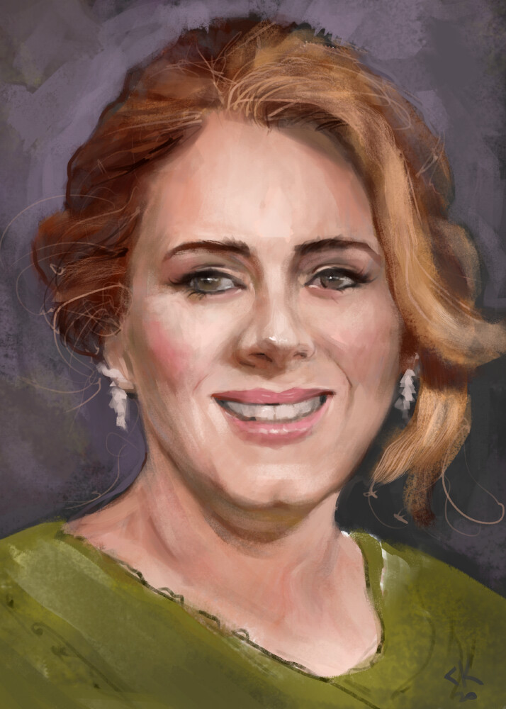 ArtStation - Adele portrait