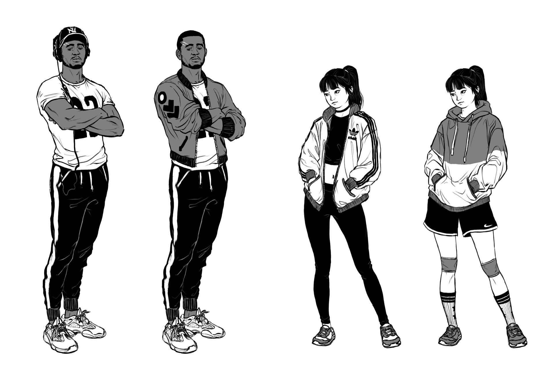 how to draw urban characters