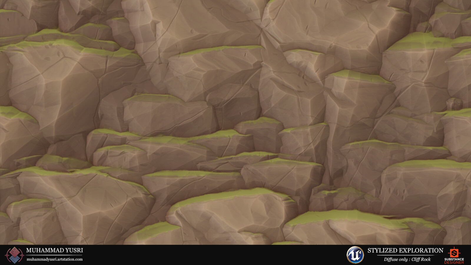 Muhammad Yusri - Stylized Exploration: Cliff Rock