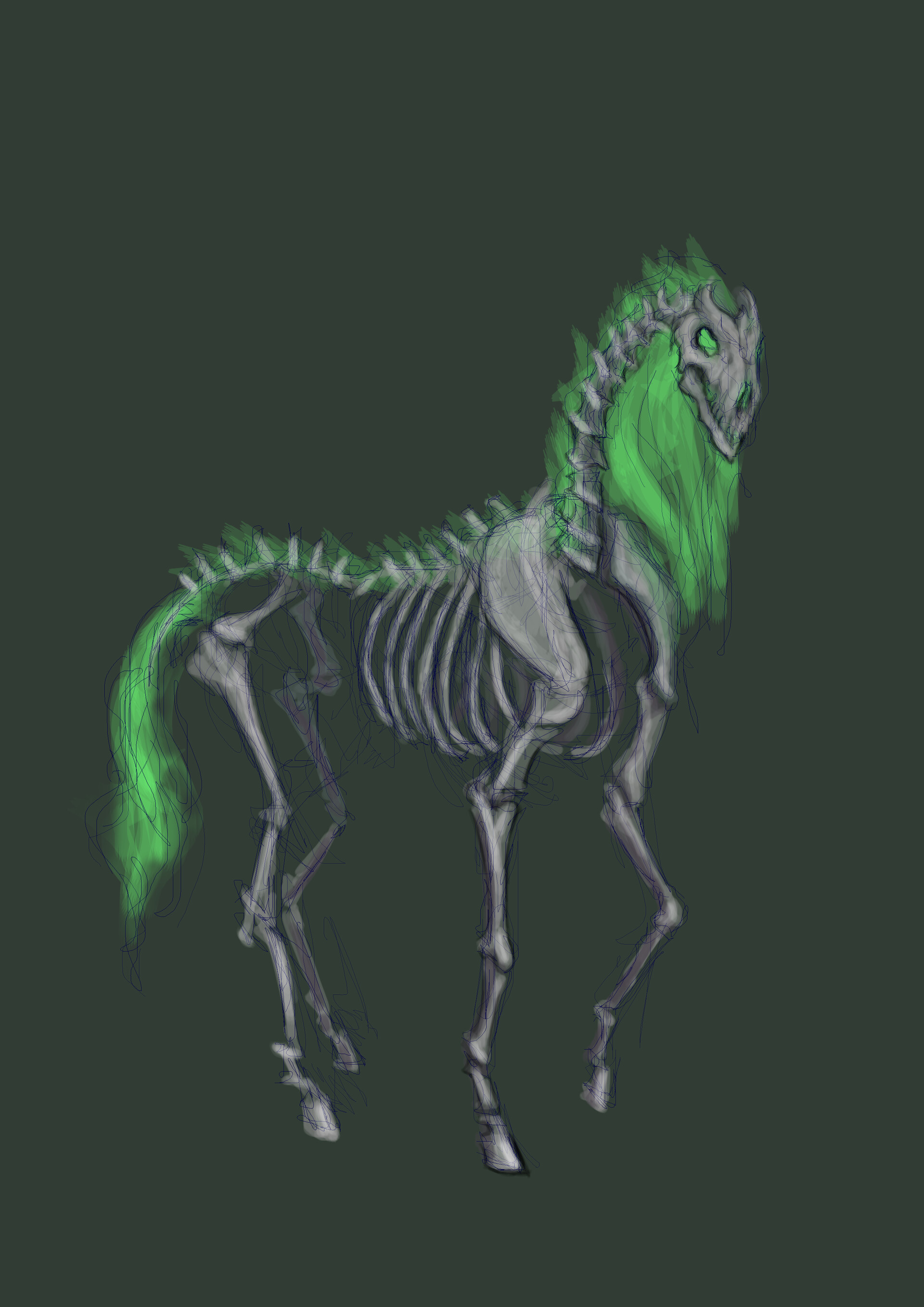 ArtStation - Undead horse