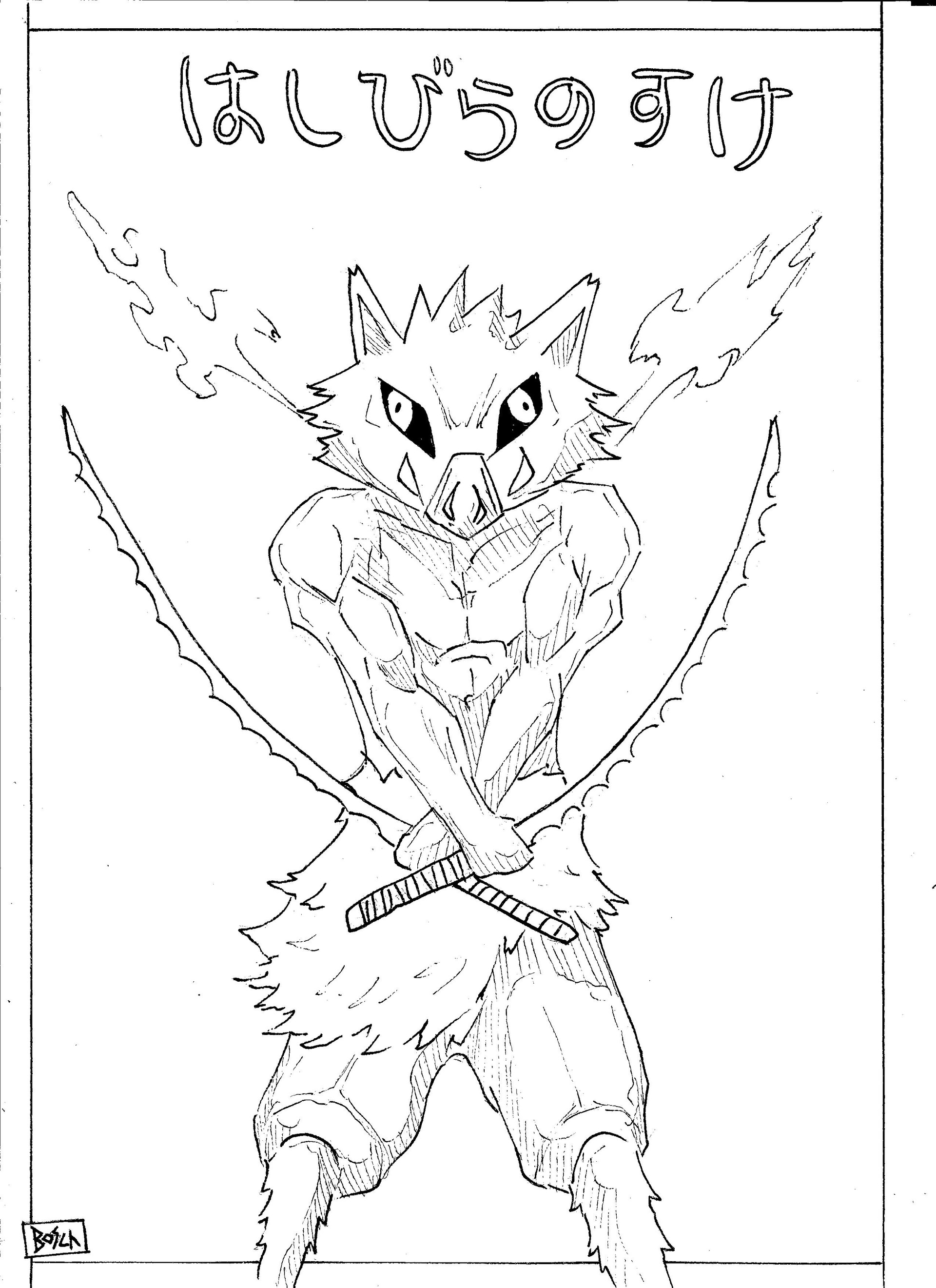 ArtStation - Inosuke quick Sketch