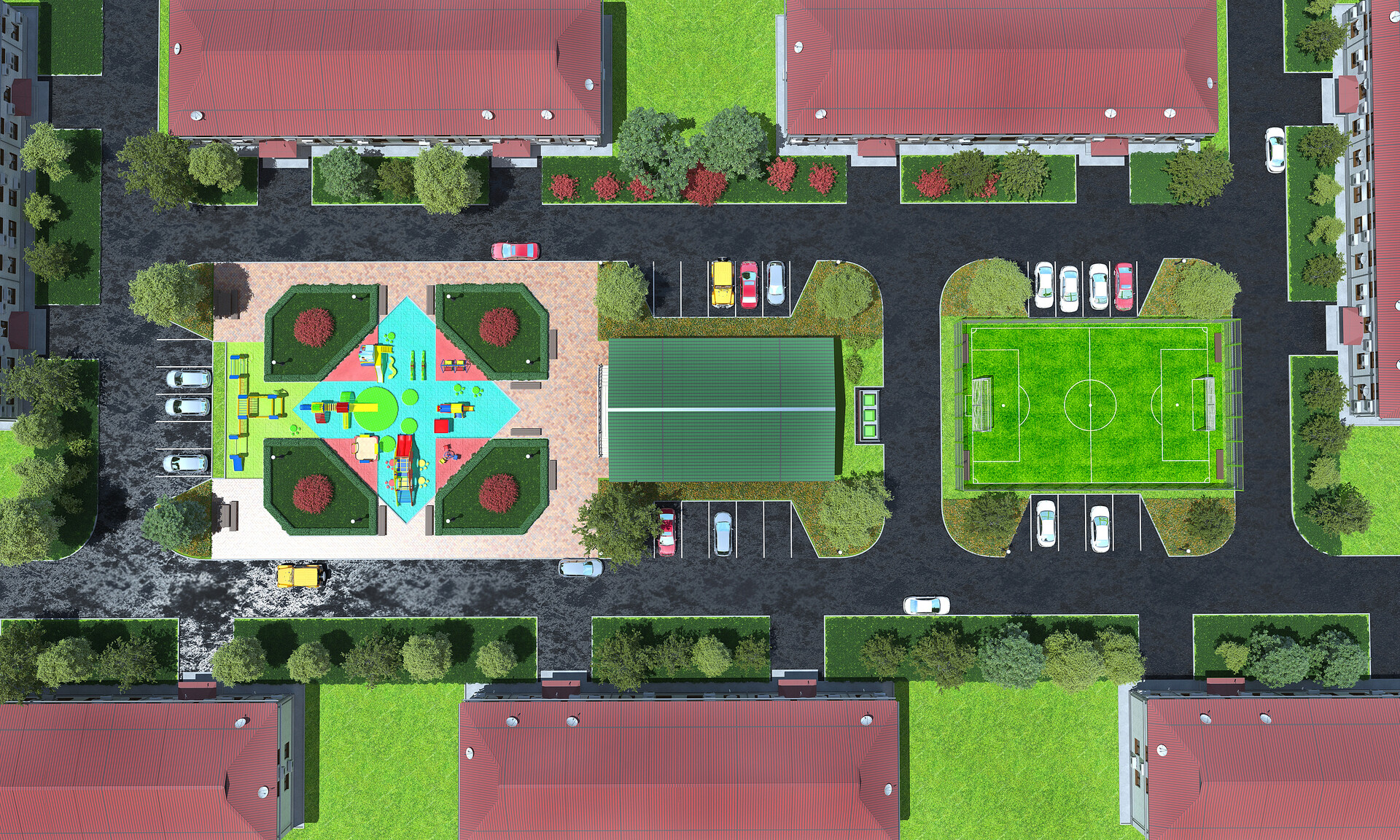 ArtStation - VISUALIZATION OF THE YARD