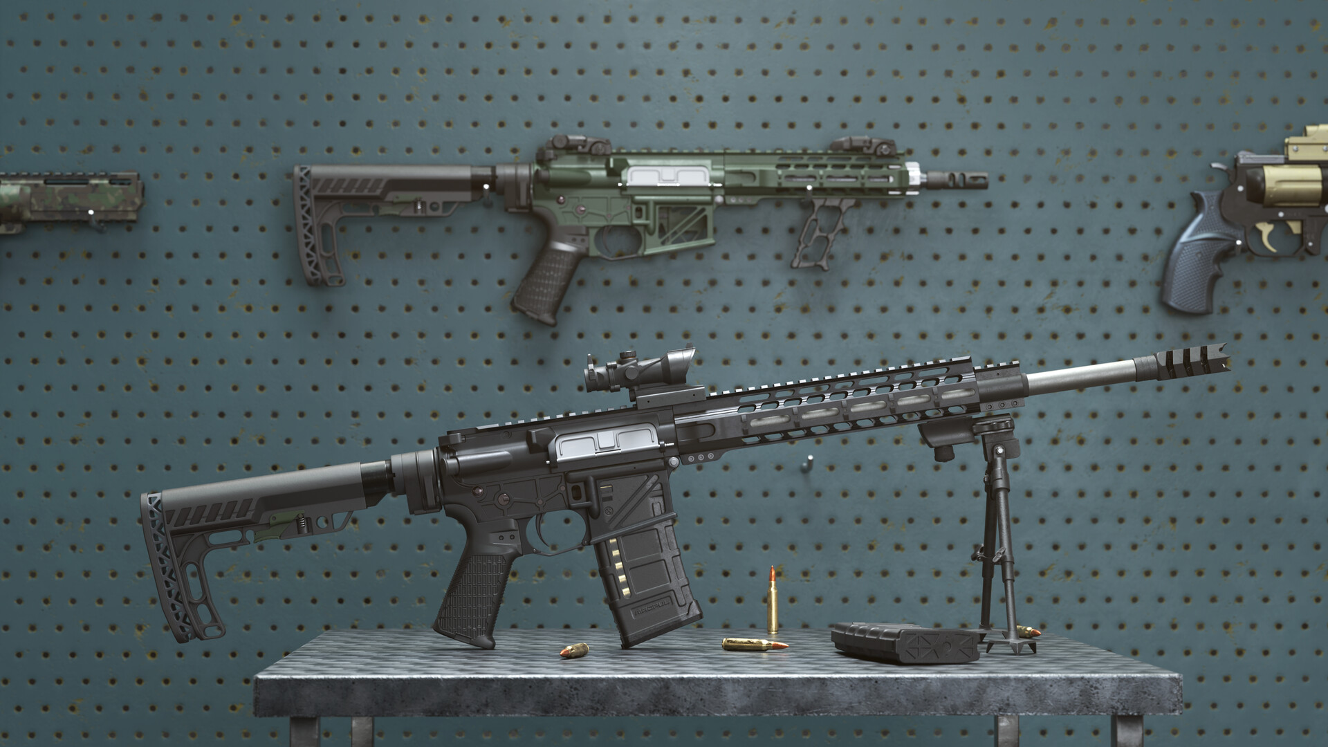 ArtStation - AR15 long barrel