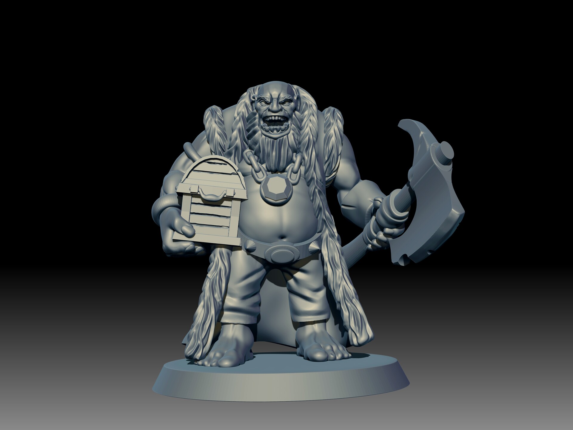 ArtStation - ogre miniature