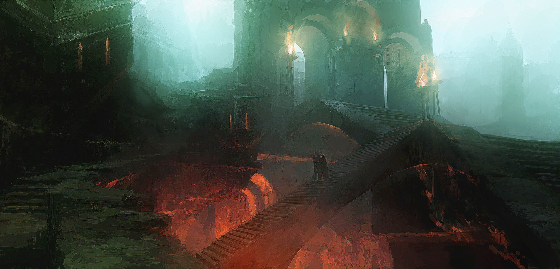 Pete Amachree - Beren and Luthien flee Angband: a scene from Tolkien's ...