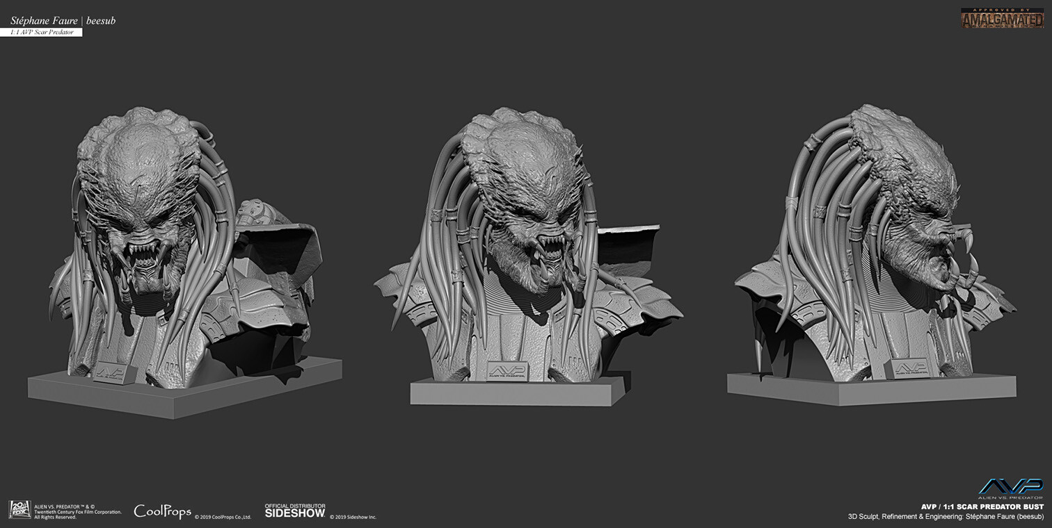 Stephane Faure (beesub) - AVP SCAR PREDATOR (Zbrush)