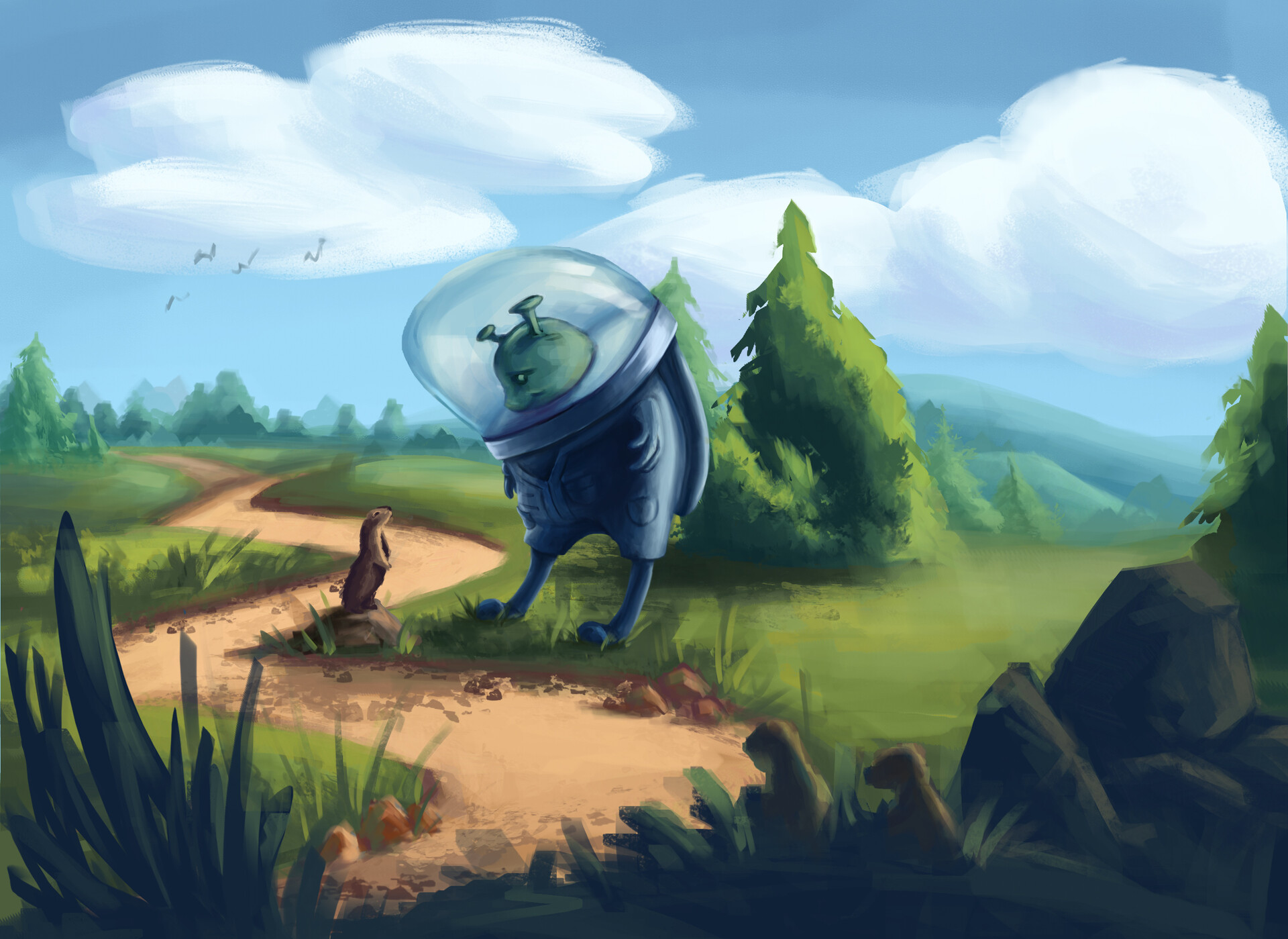 ArtStation - Alien explorer