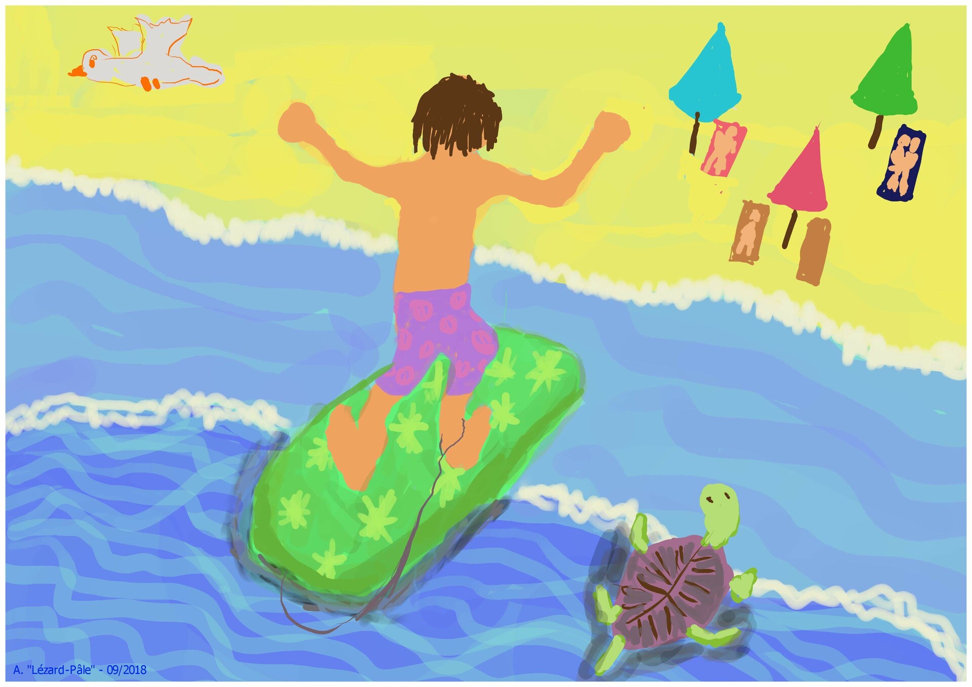 ArtStation - Life is like surf