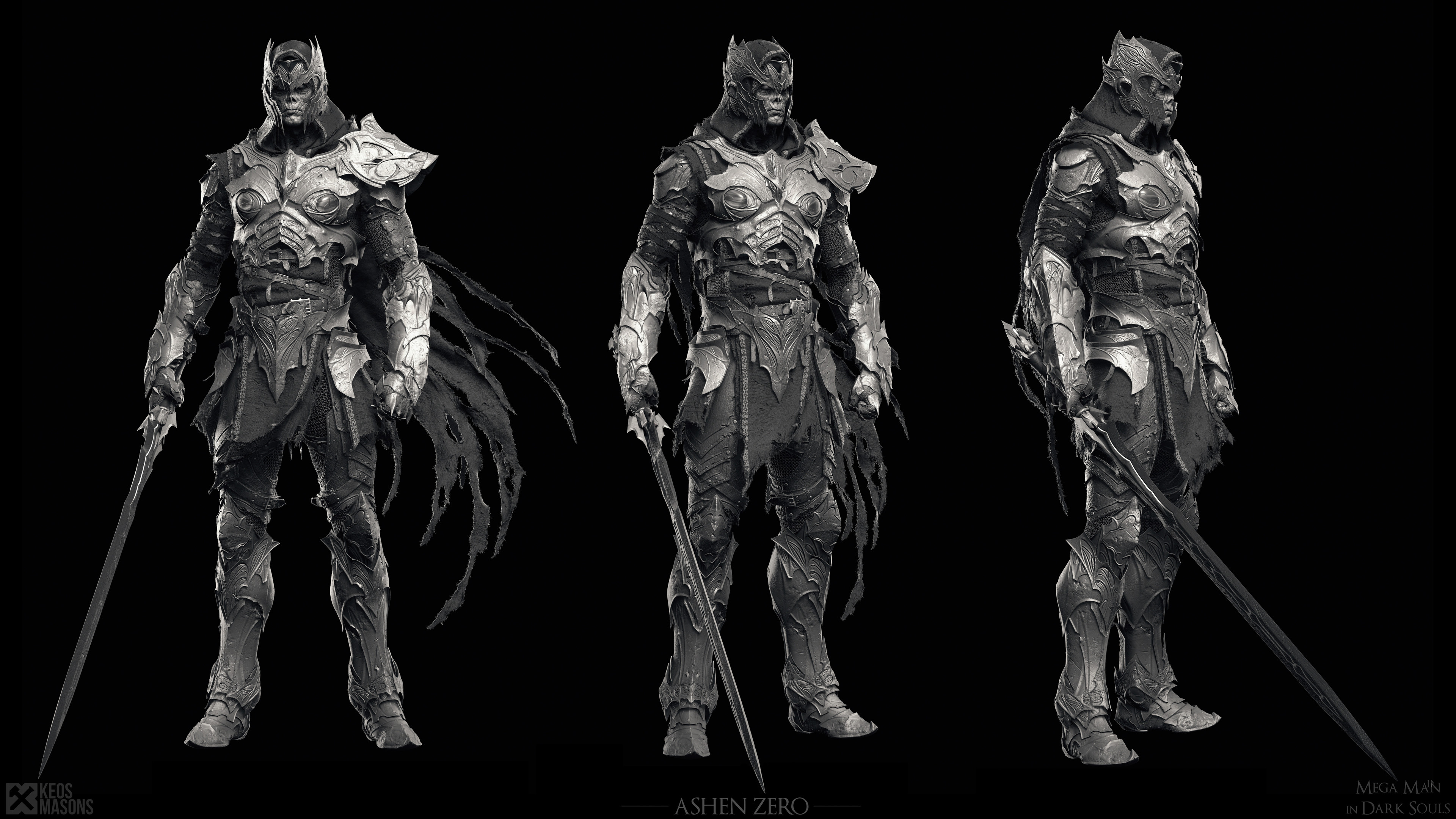 Marco Plouffe (Keos Masons) - Ashen Zero - Print Prototype