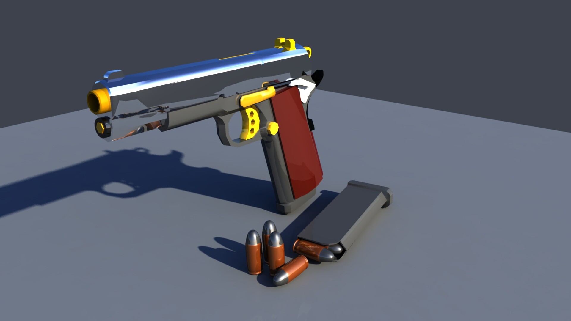 ArtStation - 1911 A1 Pistol ( 3D Model)