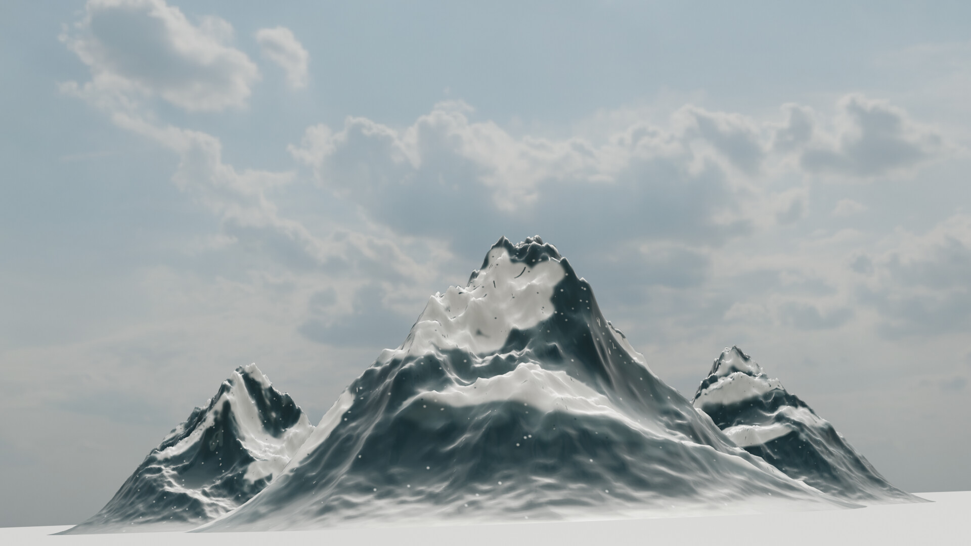 ArtStation - Snowy Mountains