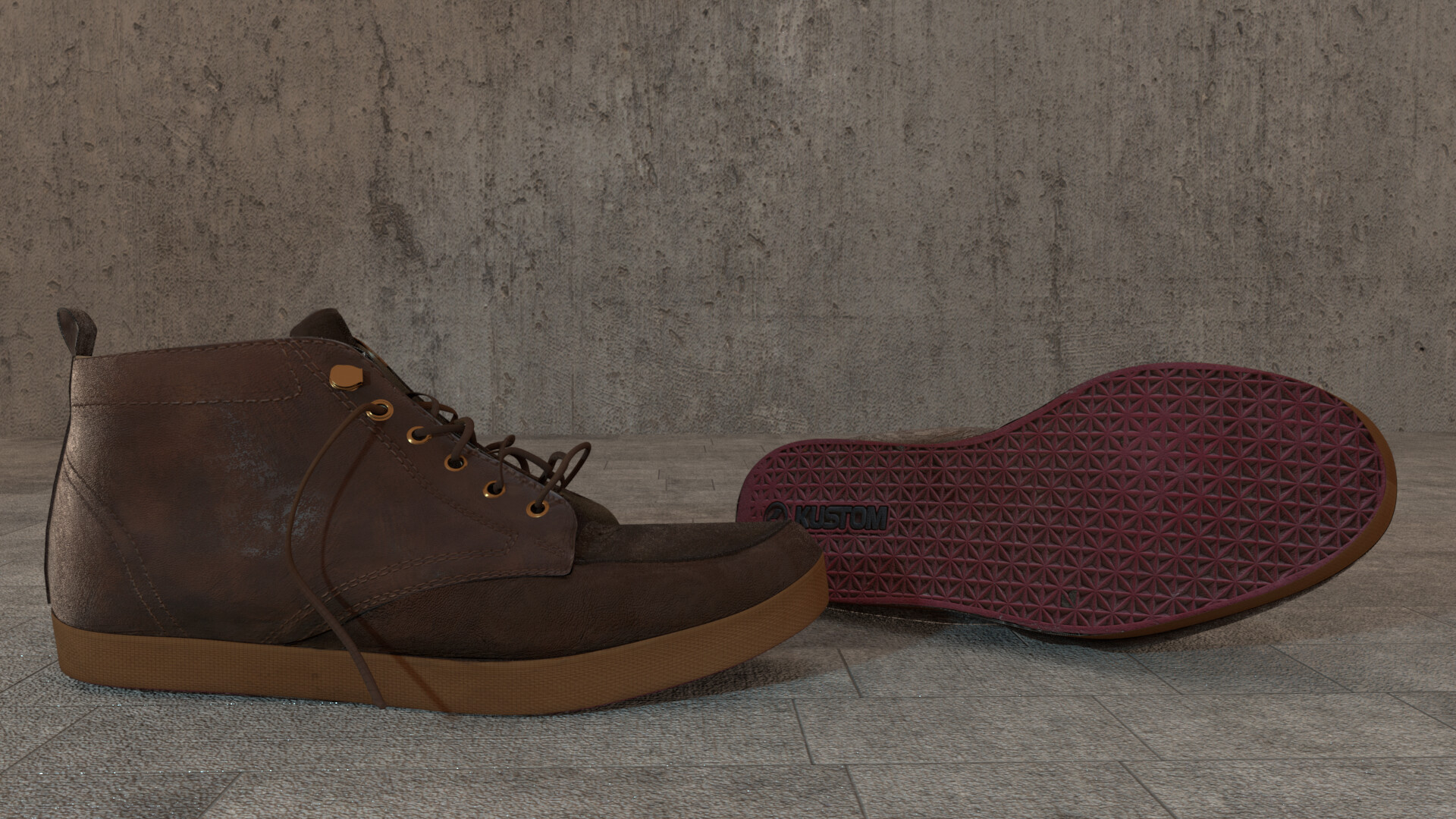 ArtStation - Shoes - Modeling and Texturing - ESMA School Project 2017