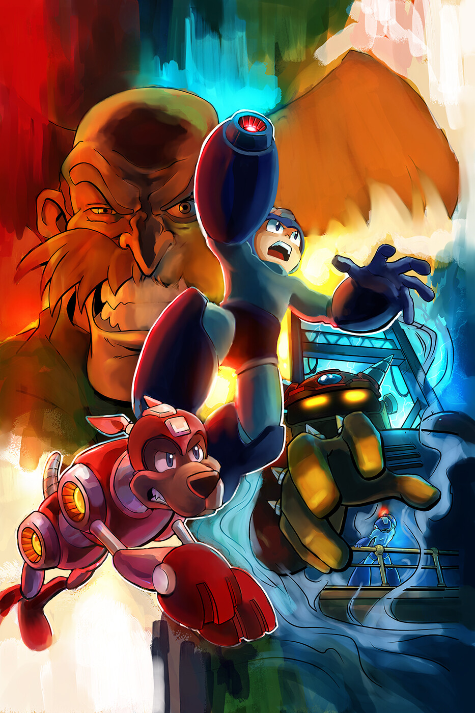 Vincent Riley - Mega Man Variant Cover