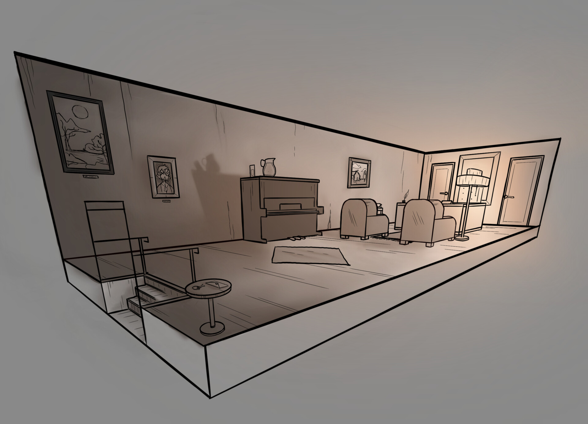 ArtStation - Perspective room