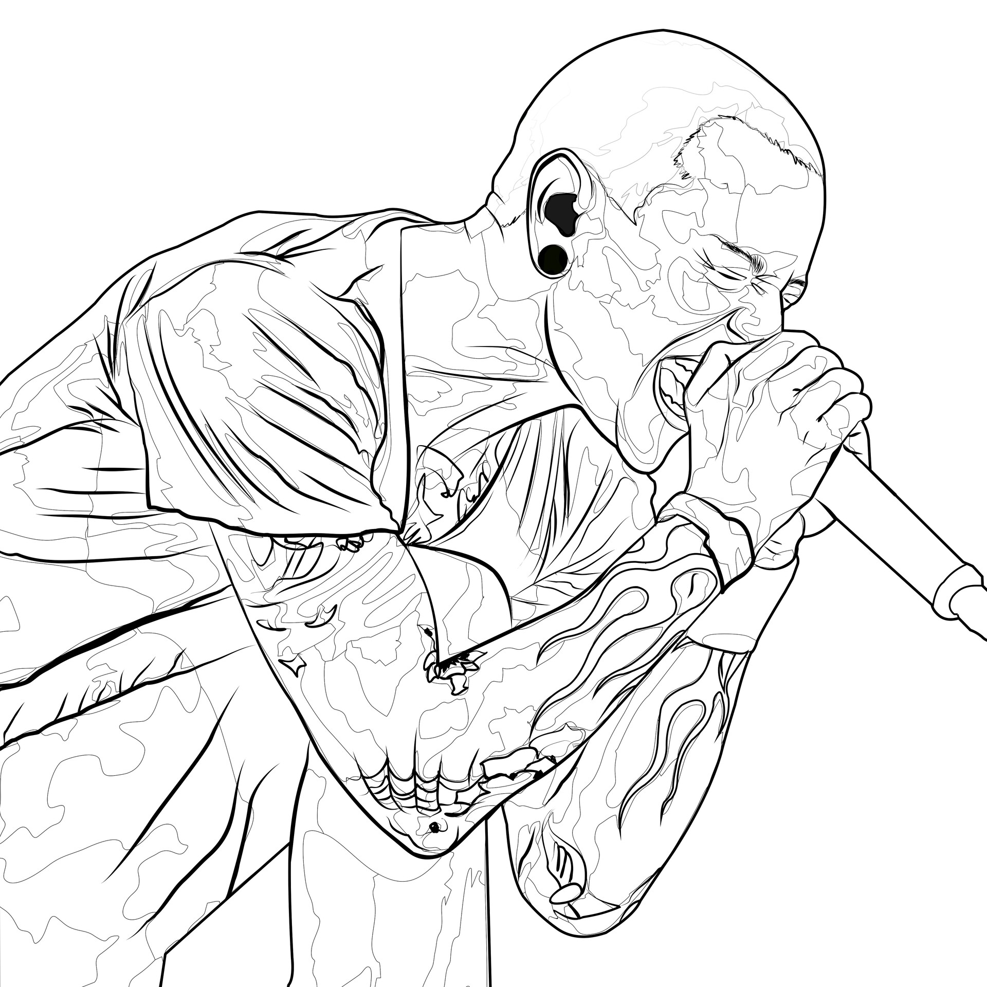 linkin park coloring pages