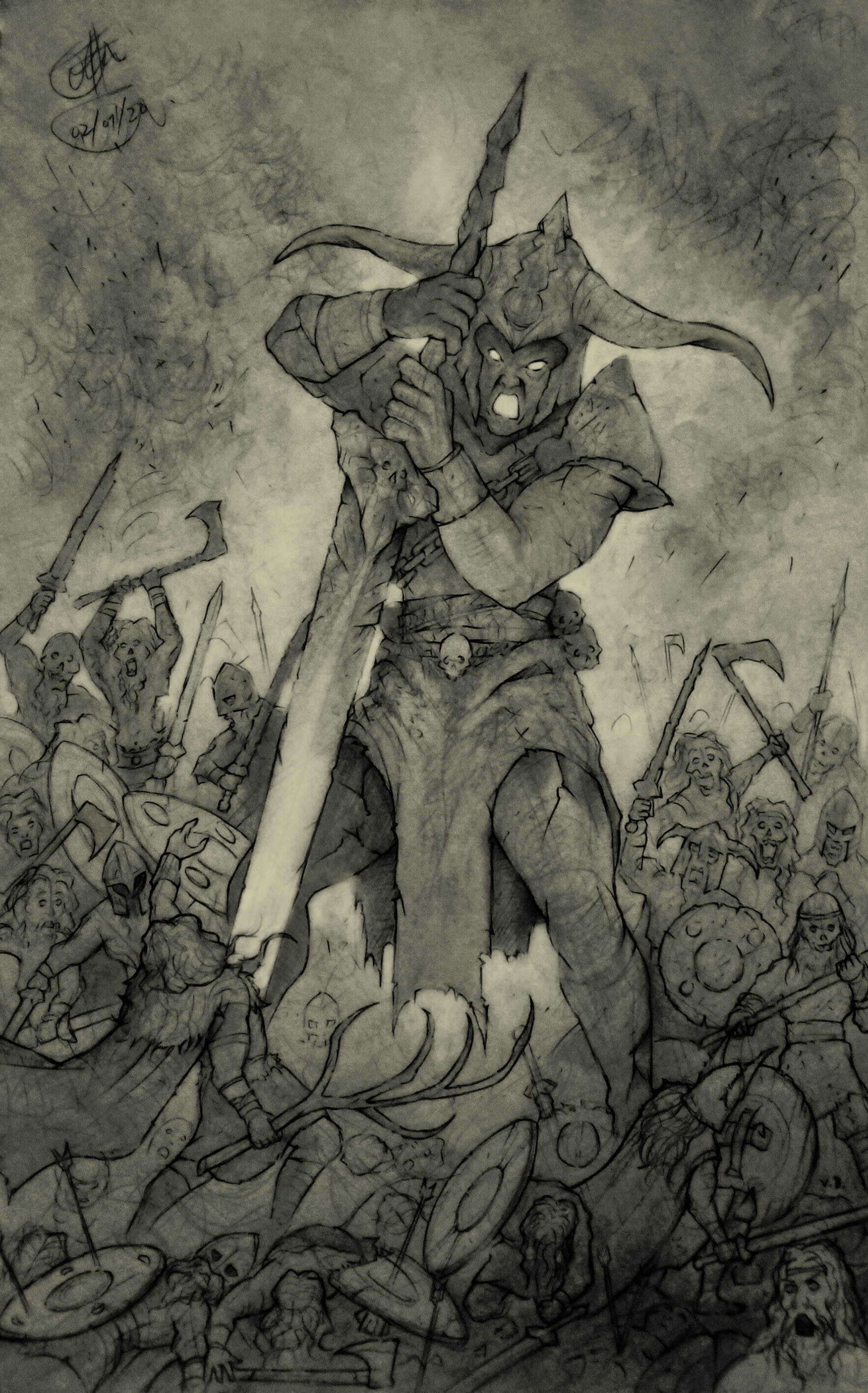 ArtStation - Ragnarok - Surtr mata Frey