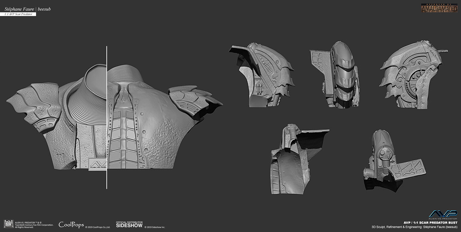 Stephane Faure (beesub) - AVP SCAR PREDATOR (Zbrush)
