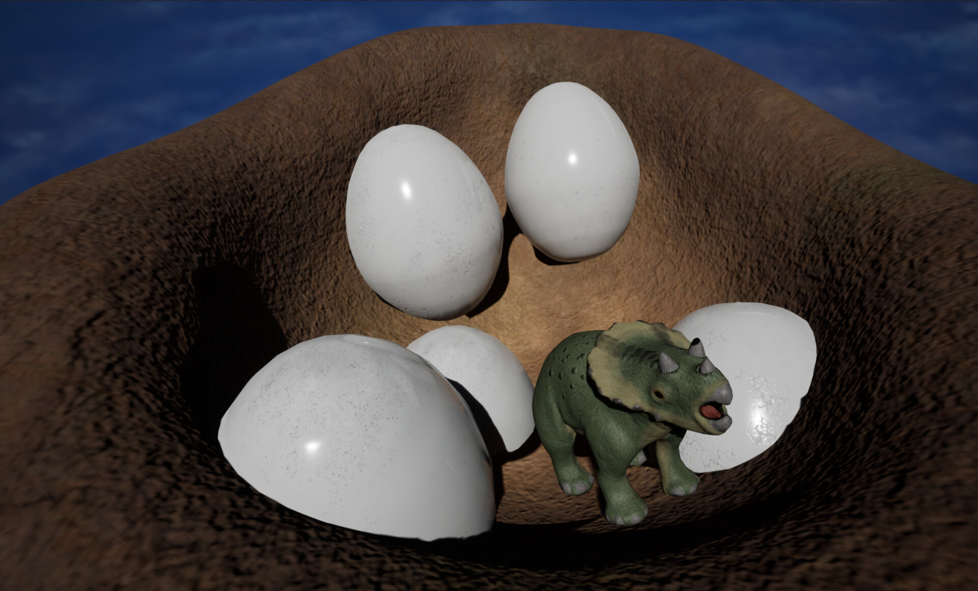 ArtStation - Dinosaur Nest