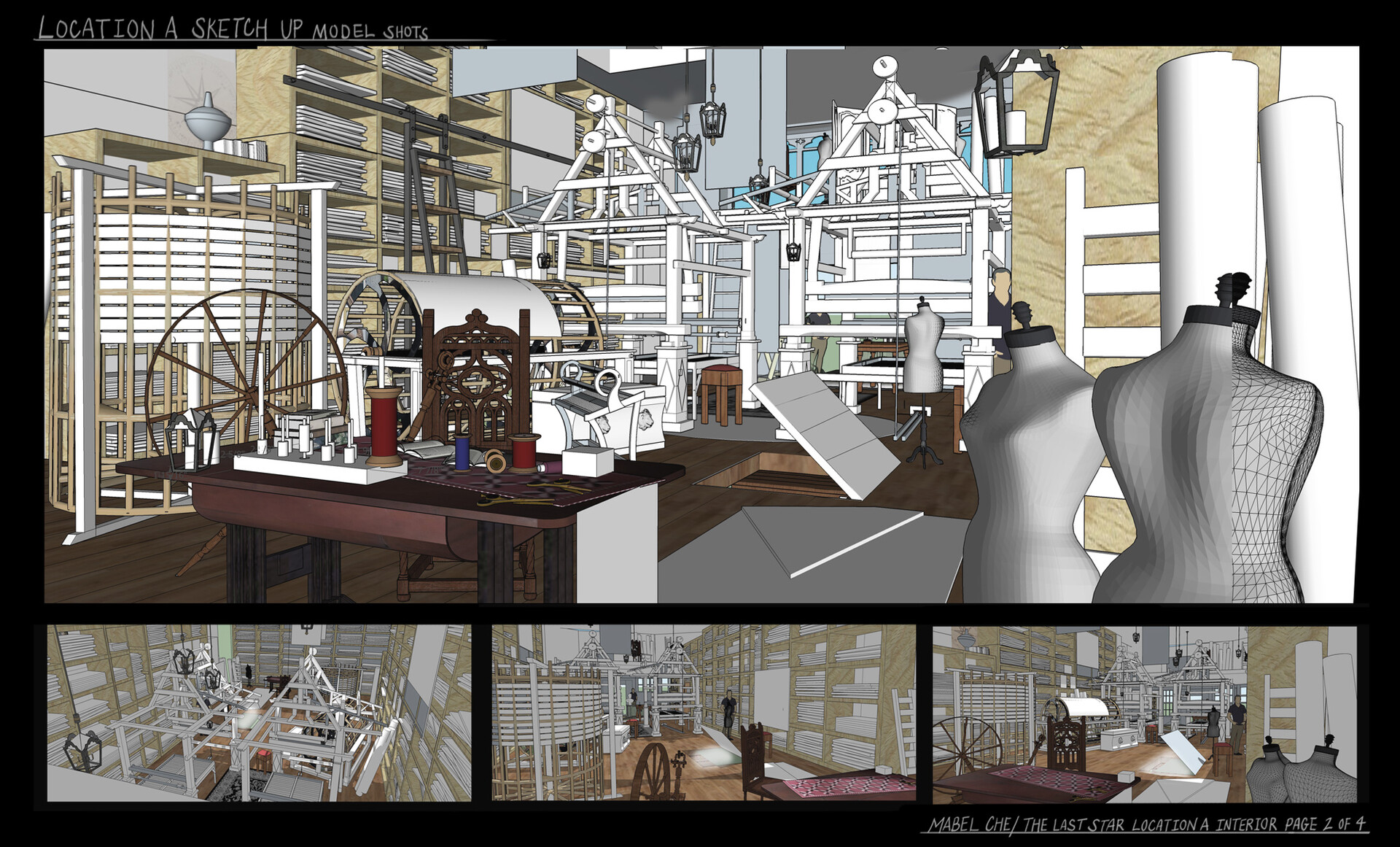 Mabel Valor Che - The Last Star: Textile Shop Interior