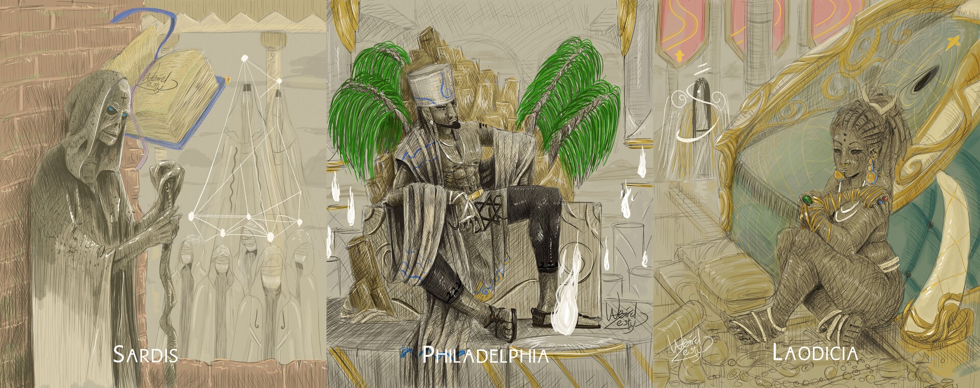 ArtStation - Revelation chapter 3 the churches 3