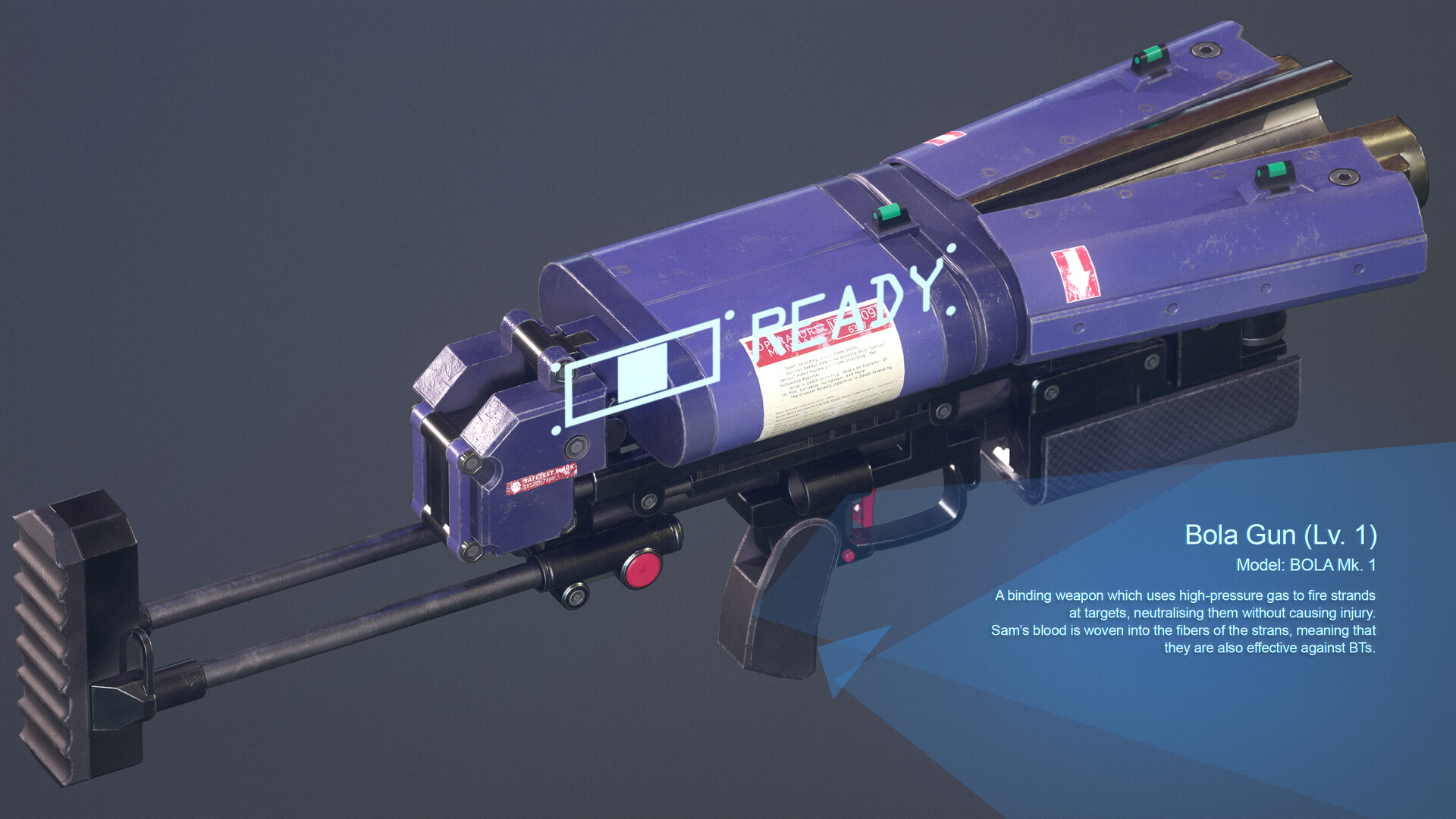 Jakub Mrówczyński - Bola Gun - Death Stranding Weapon Fan Art