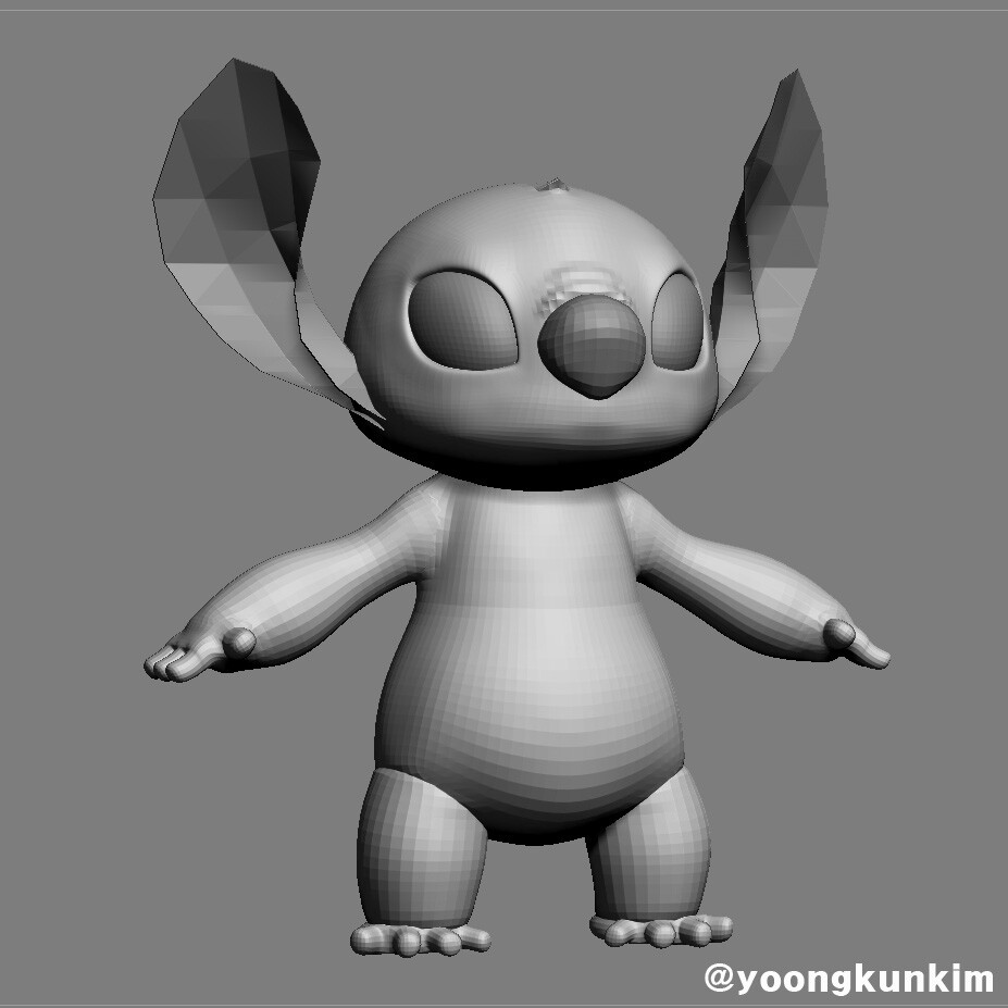 하얀모자 WhiteCap - Stitch ( 3D & 3D Print )