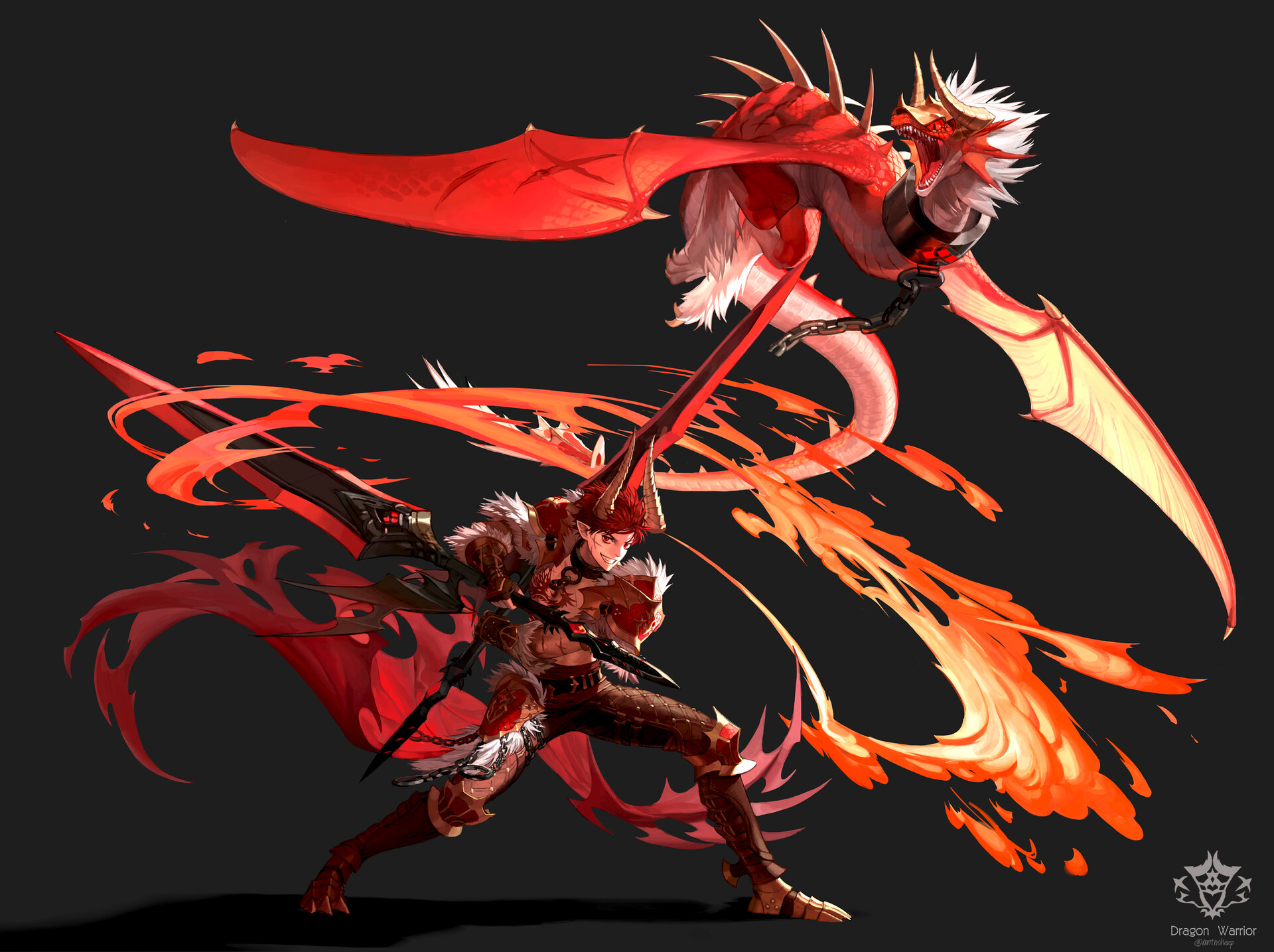 ArtStation - Dragon warrior