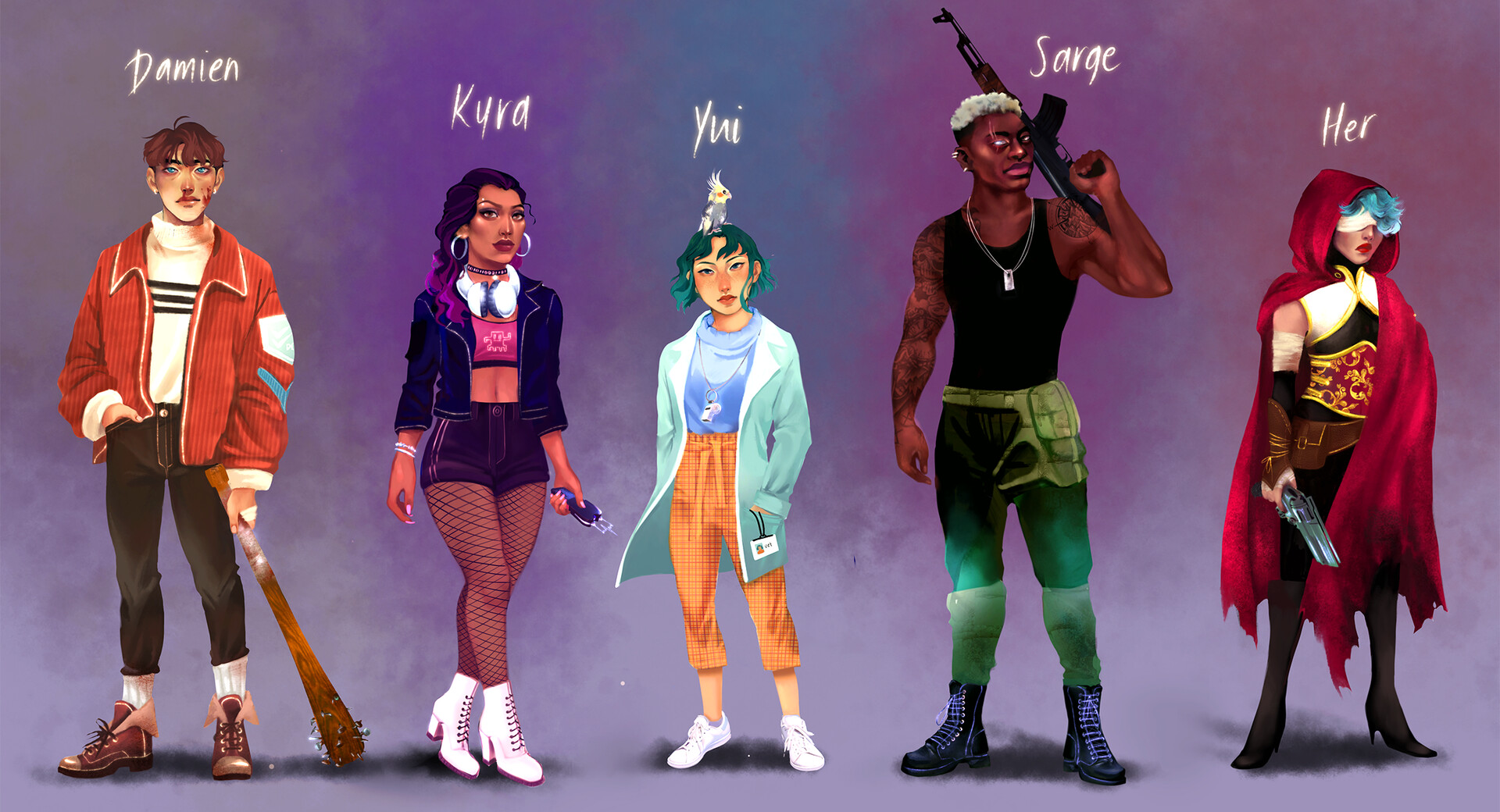 ArtStation - DIRE MISCONDUCT// Character Development