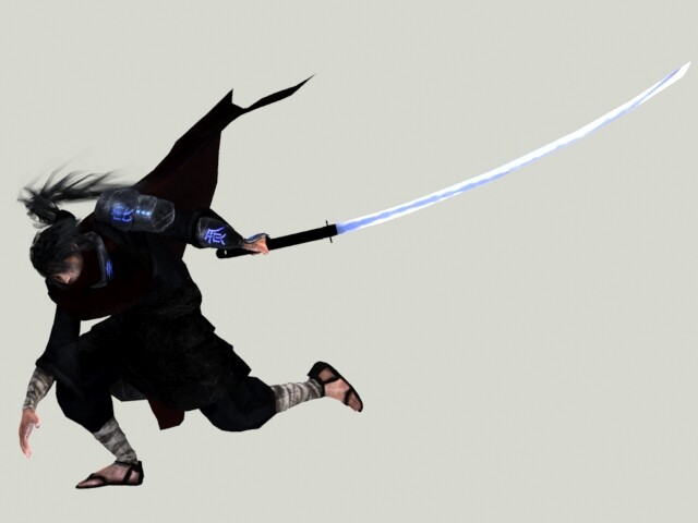 ArtStation - Low Poly Samuraii Game Model