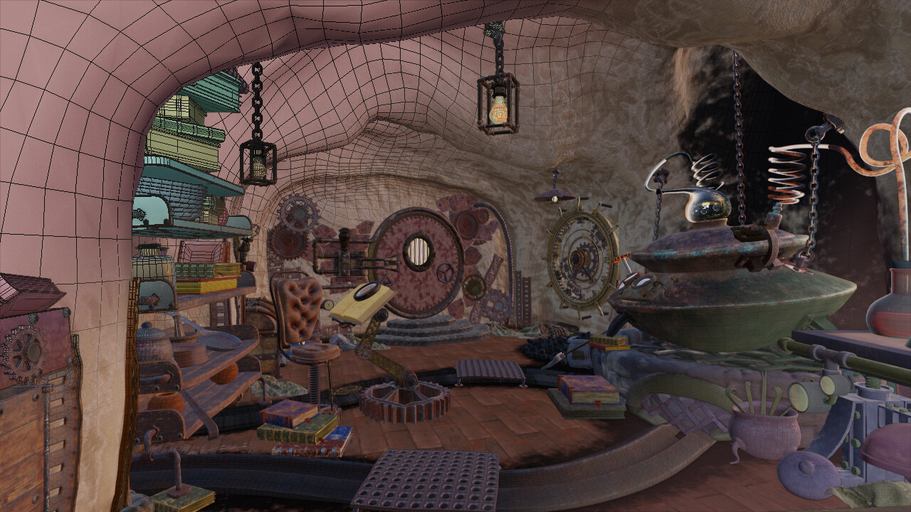 Danylo Tyshchenko - Steampunk cave