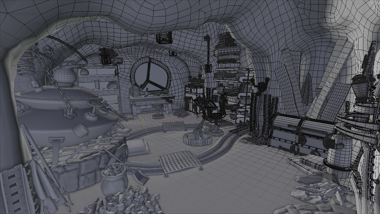 Danylo Tyshchenko - Steampunk cave