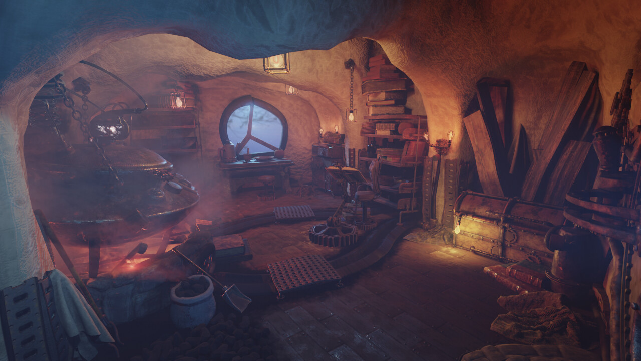 Danylo Tyshchenko - Steampunk cave