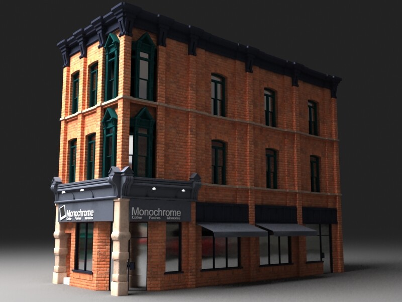 Brick Building Corner