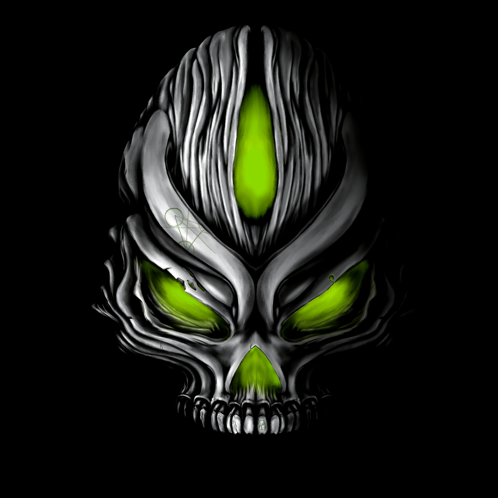 ArtStation - Alien Skull