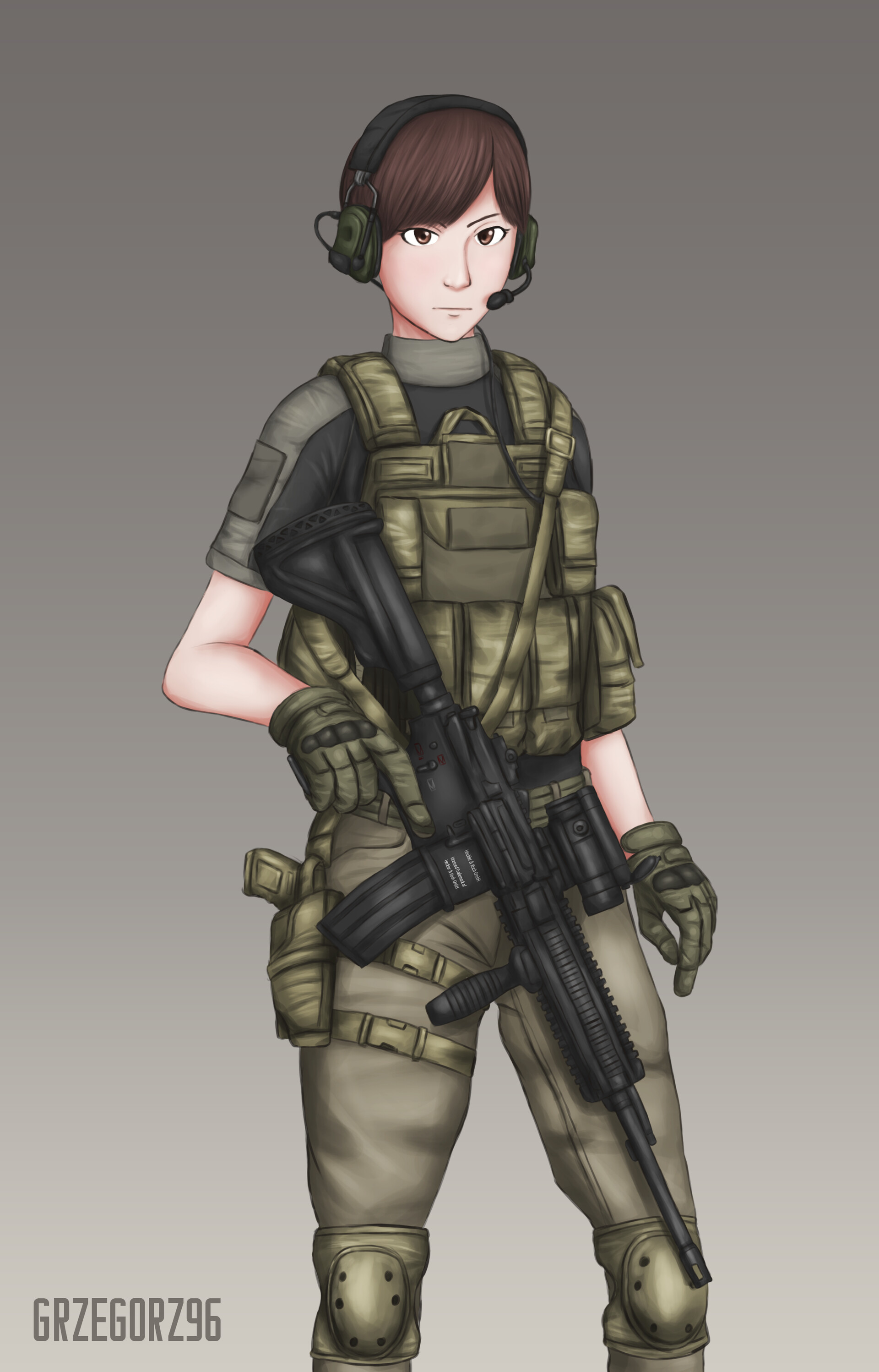 ArtStation - My Commission PMC Girl