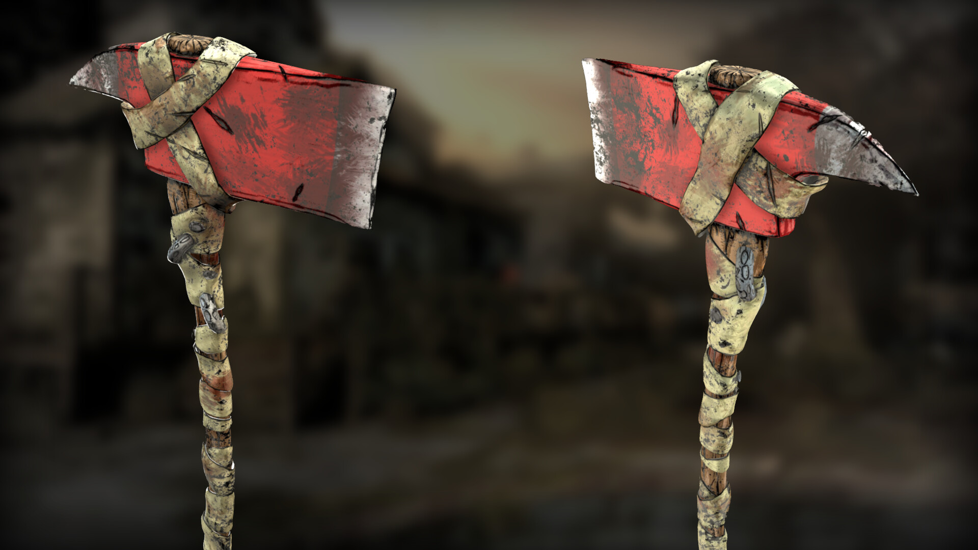 ArtStation - Survivor's Fire Axe - The Walking Dead Fan Art