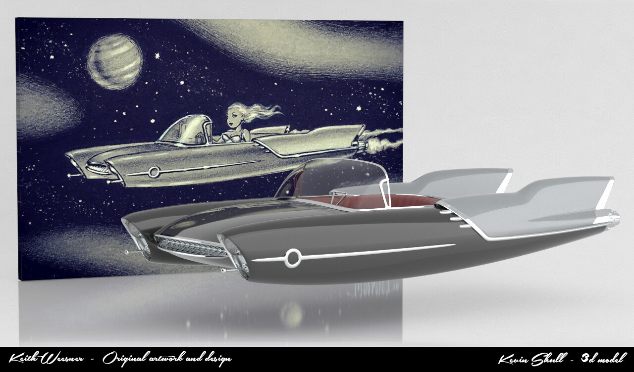 ArtStation - Retro Galactic Car