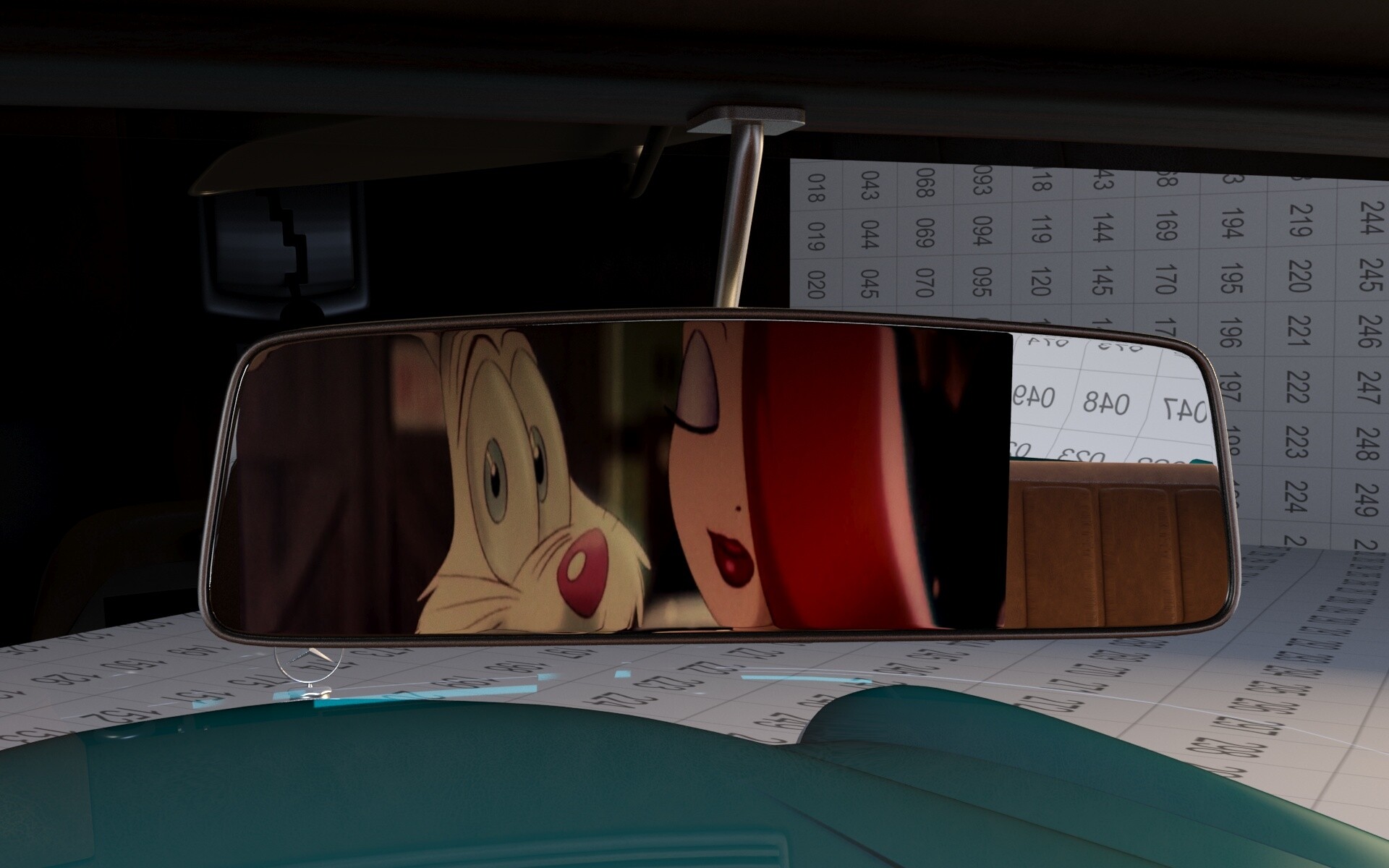 ArtStation - Rabbit Roger and Jessica Rabbit in an Opel car