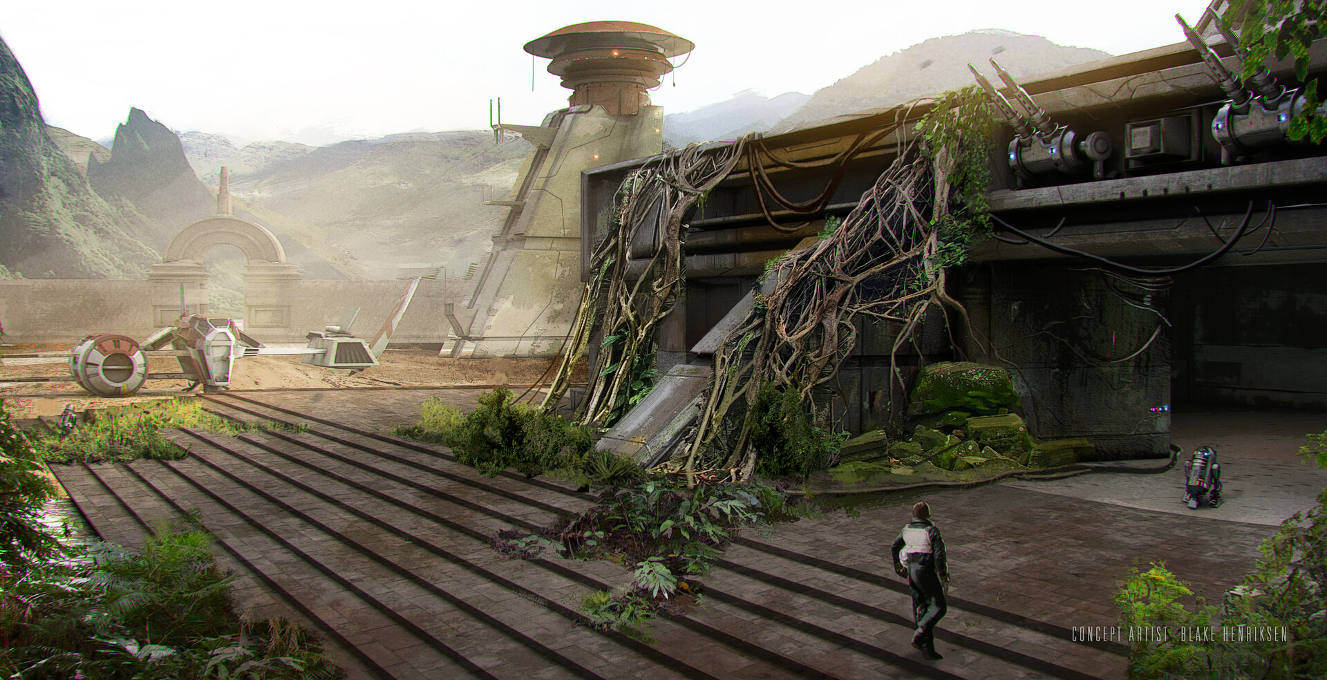 ArtStation - Personal Concept: Mandalorian Inspired Environment Concept Art